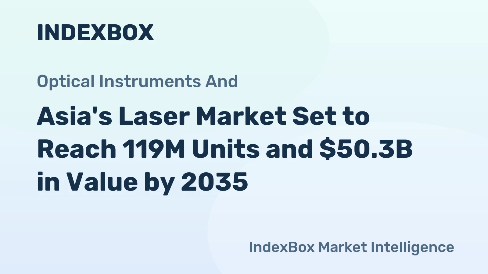 Asia's Laser Market Set to Reach 119M Units and $50.3B in Value by 2035