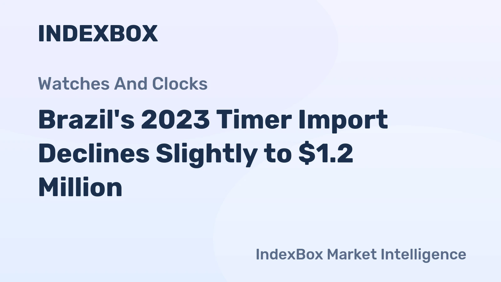 Brazil's 2023 Timer Import Declines Slightly to $1.2 Million