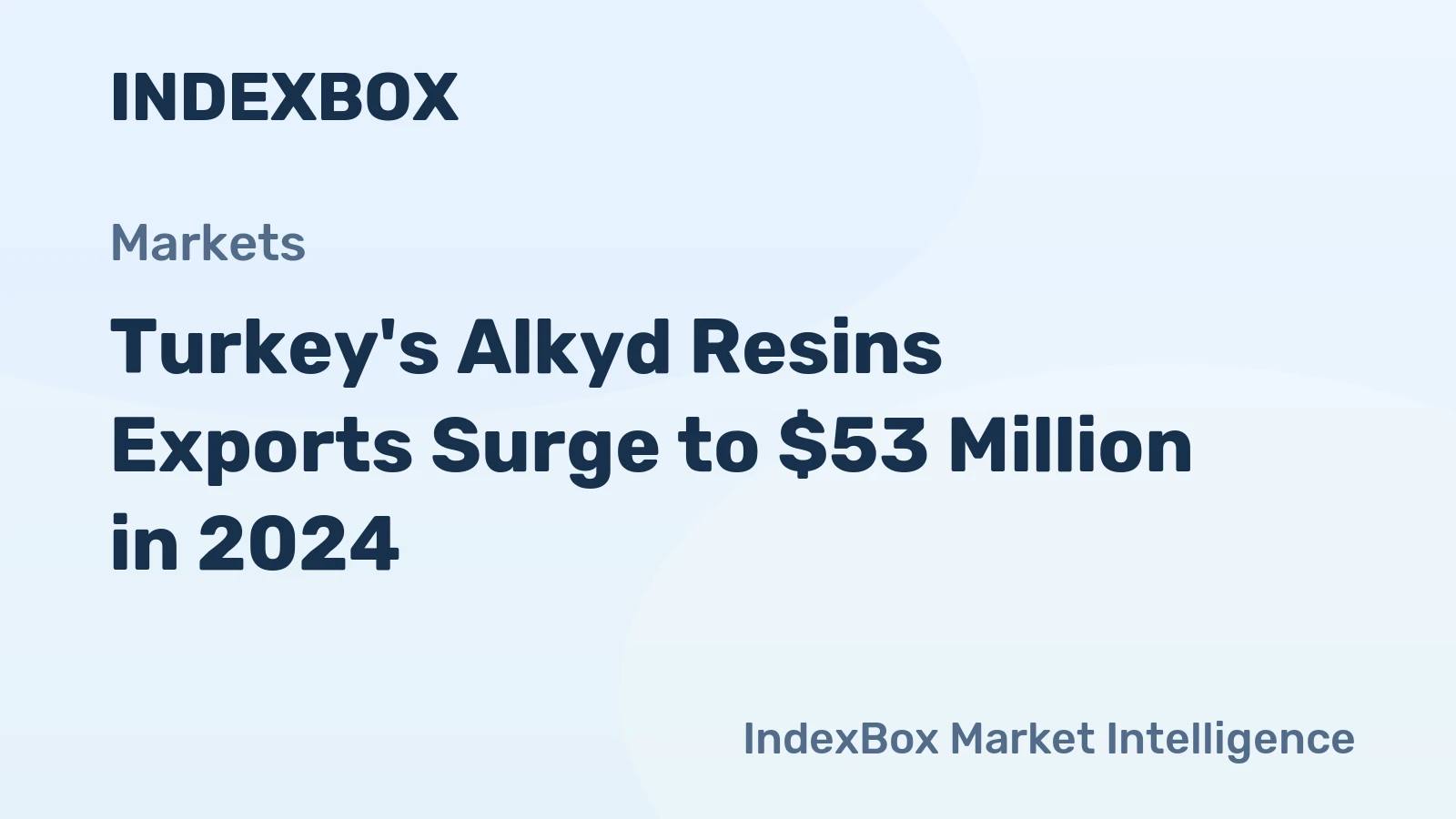 Turkey's Alkyd Resins Exports Surge to $53 Million in 2024