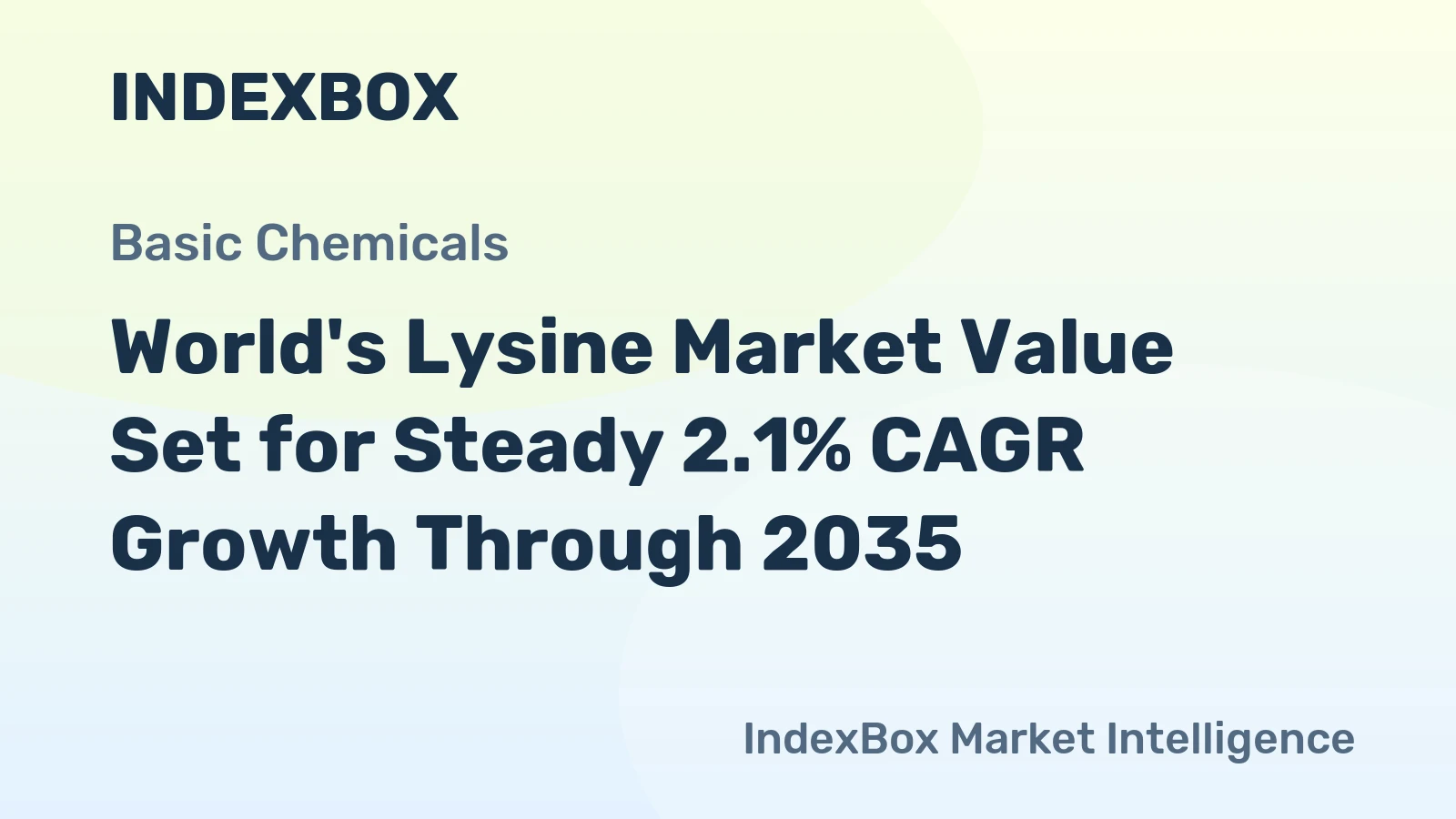 World's Lysine Market Value Set for Steady 2.1% CAGR Growth Through 2035
