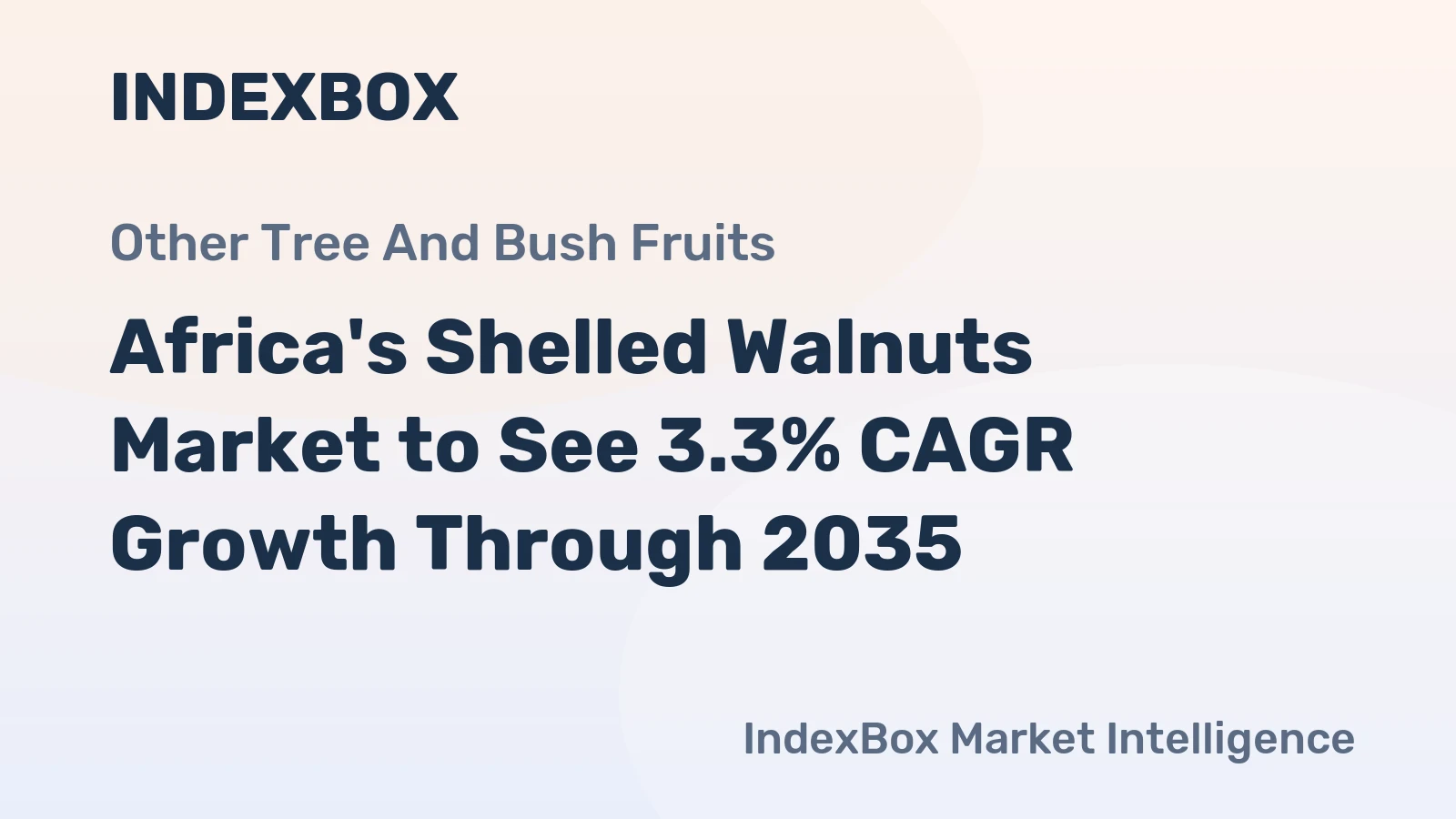 Africa's Shelled Walnuts Market to See 3.3% CAGR Growth Through 2035