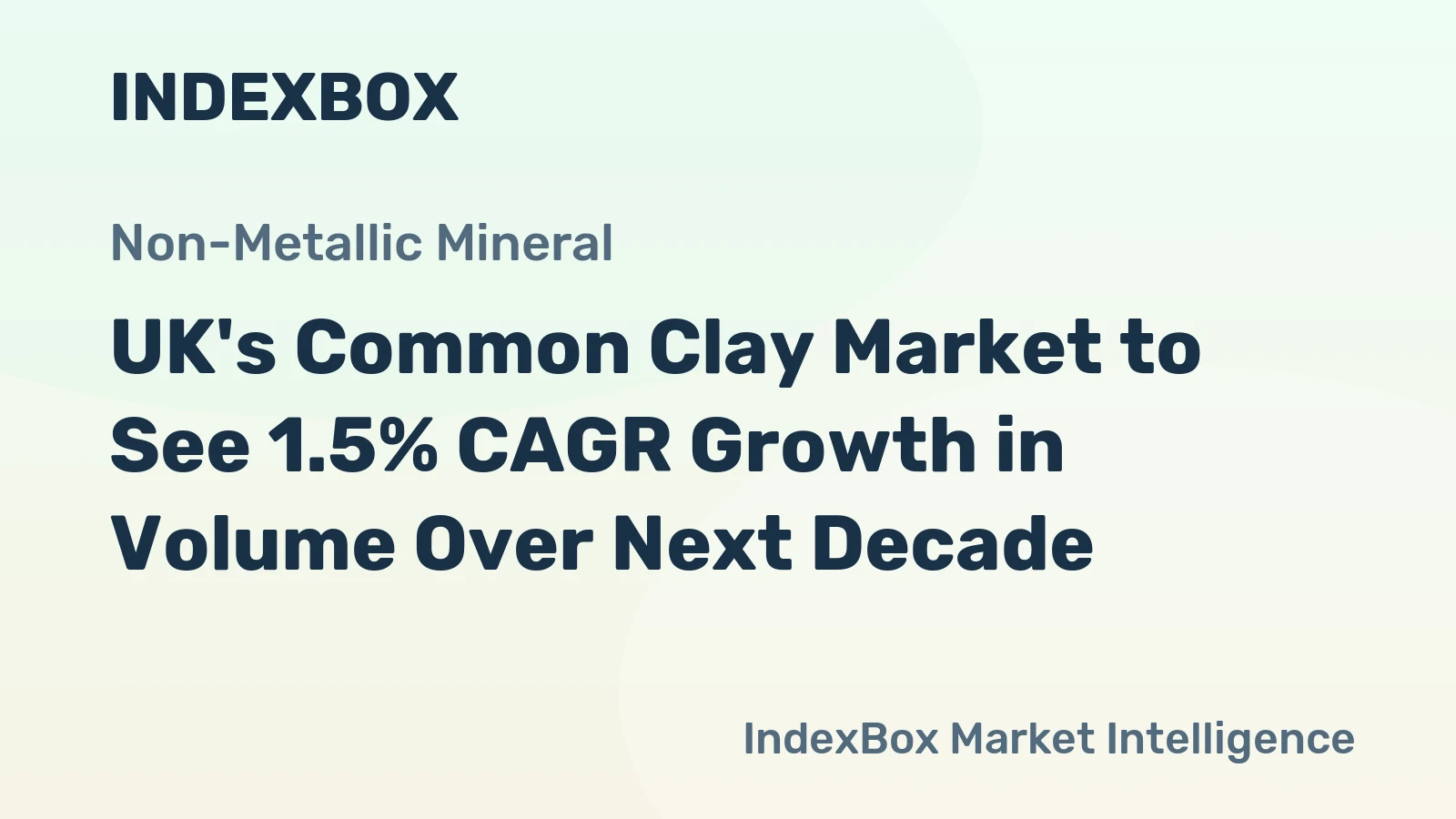 UK's Common Clay Market to See 1.5% CAGR Growth in Volume Over Next Decade
