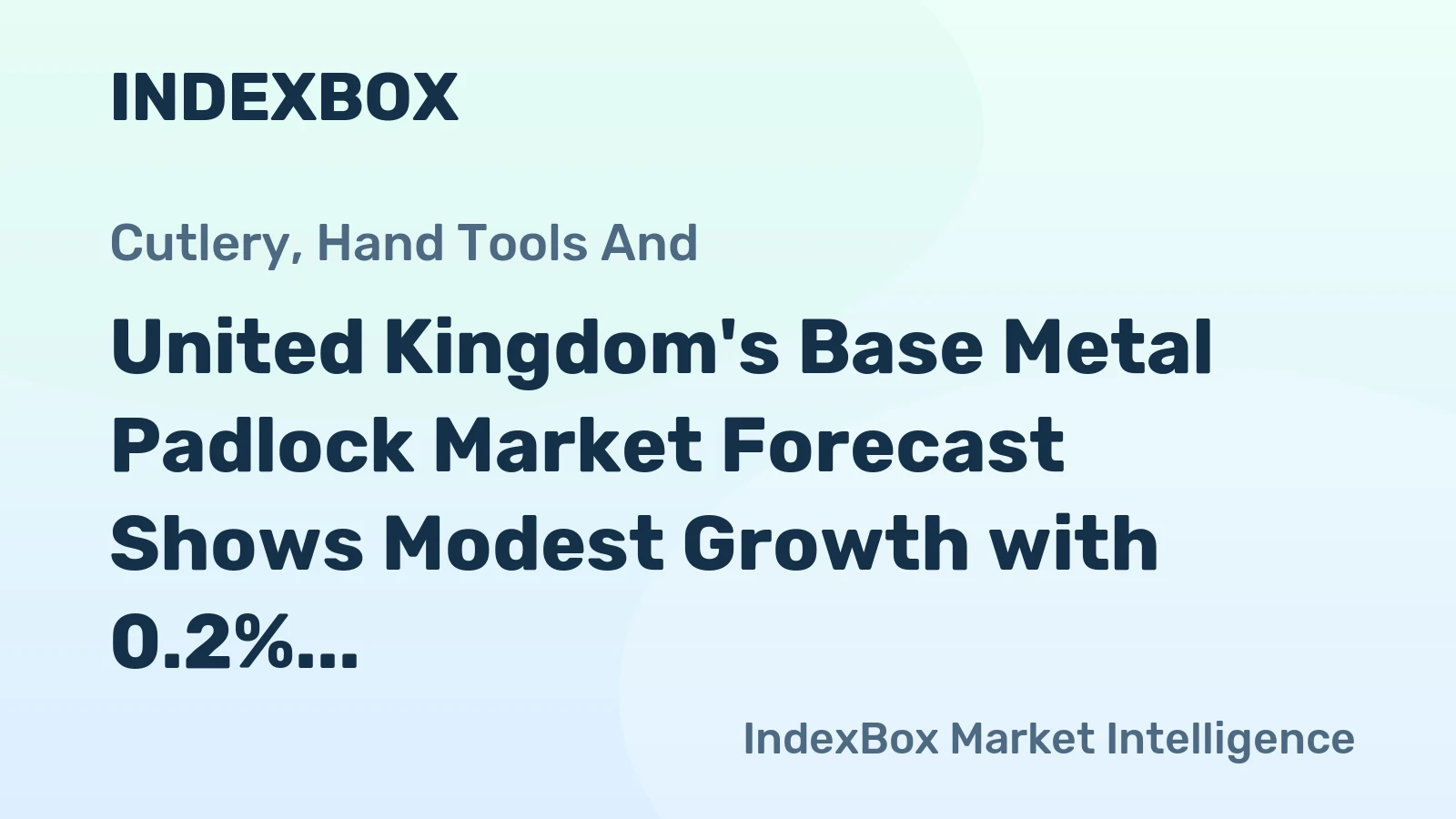 United Kingdom's Base Metal Padlock Market Forecast Shows Modest Growth with 0.2% Volume CAGR Through 2035
