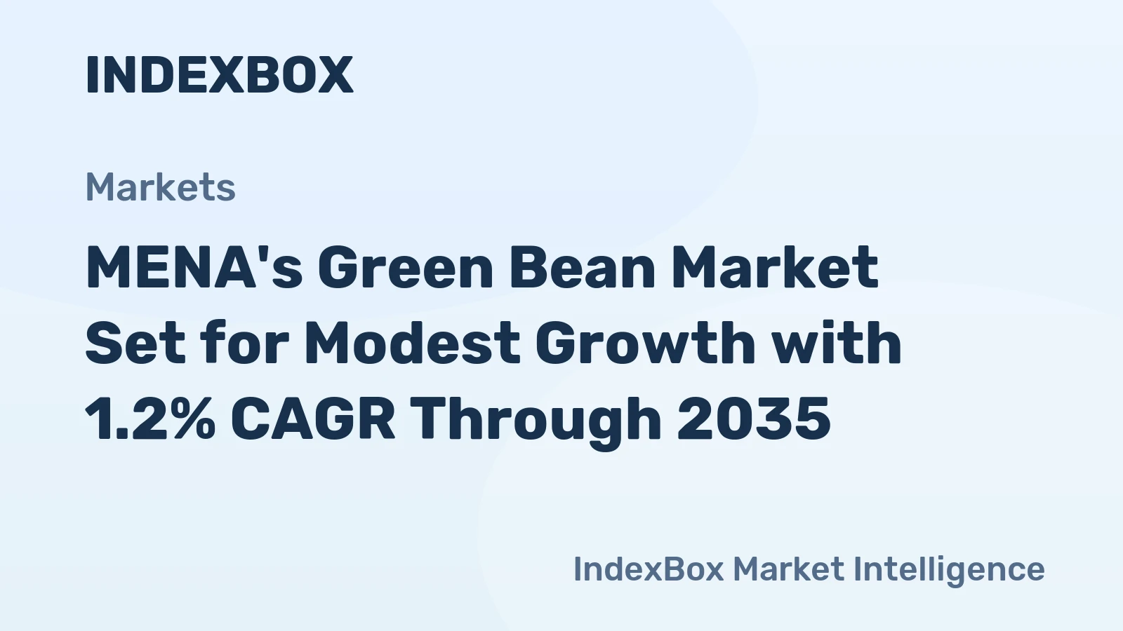 MENA's Green Bean Market Set for Modest Growth with 1.2% CAGR Through 2035