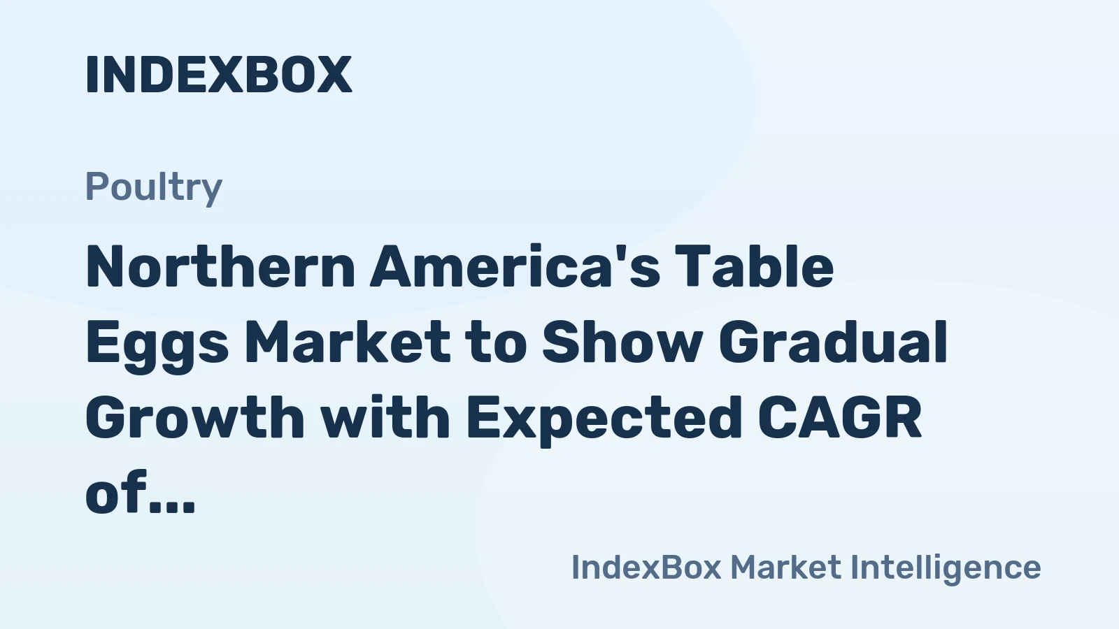 Northern America's Table Eggs Market to Show Gradual Growth with Expected CAGR of +0.5% by 2035
