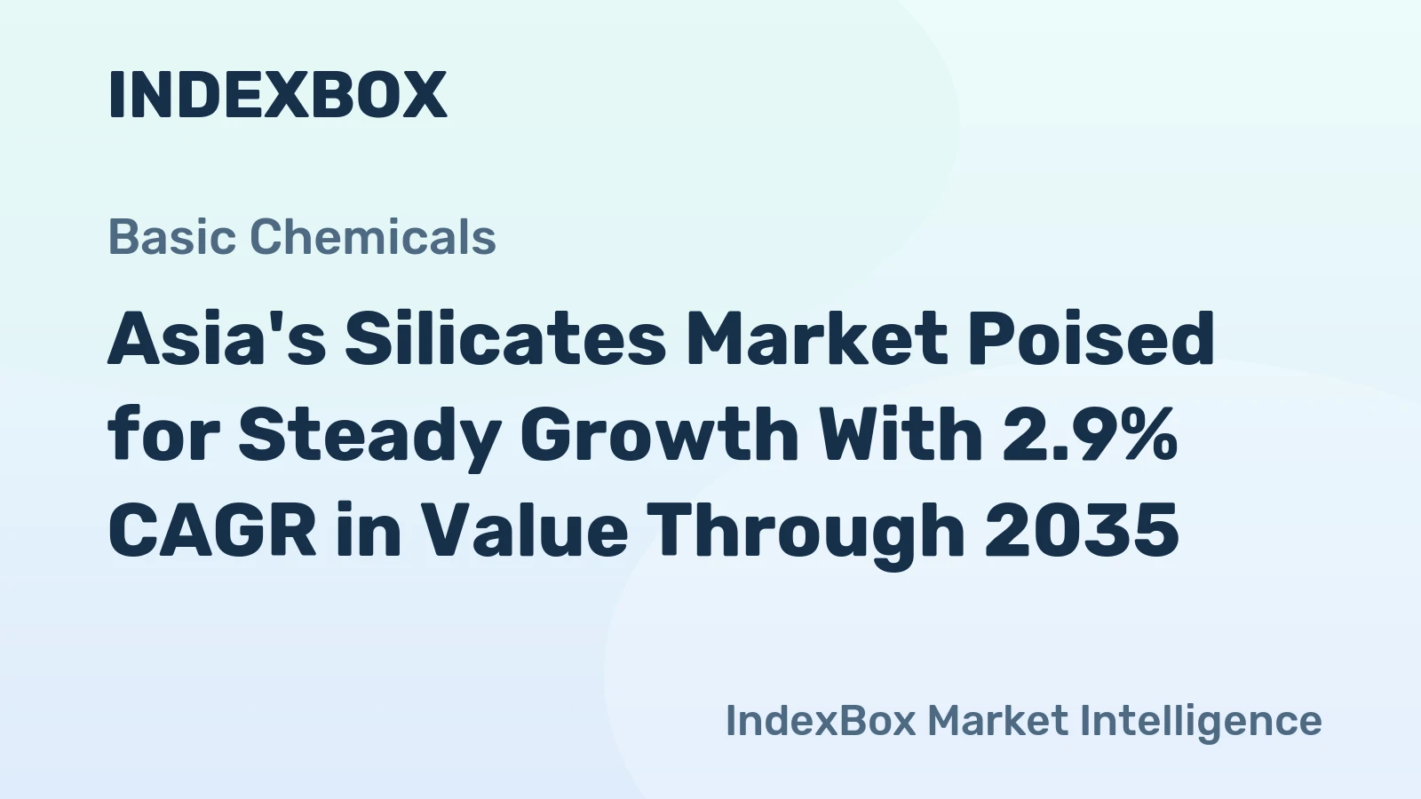 Asia's Silicates Market Poised for Steady Growth With 2.9% CAGR in Value Through 2035