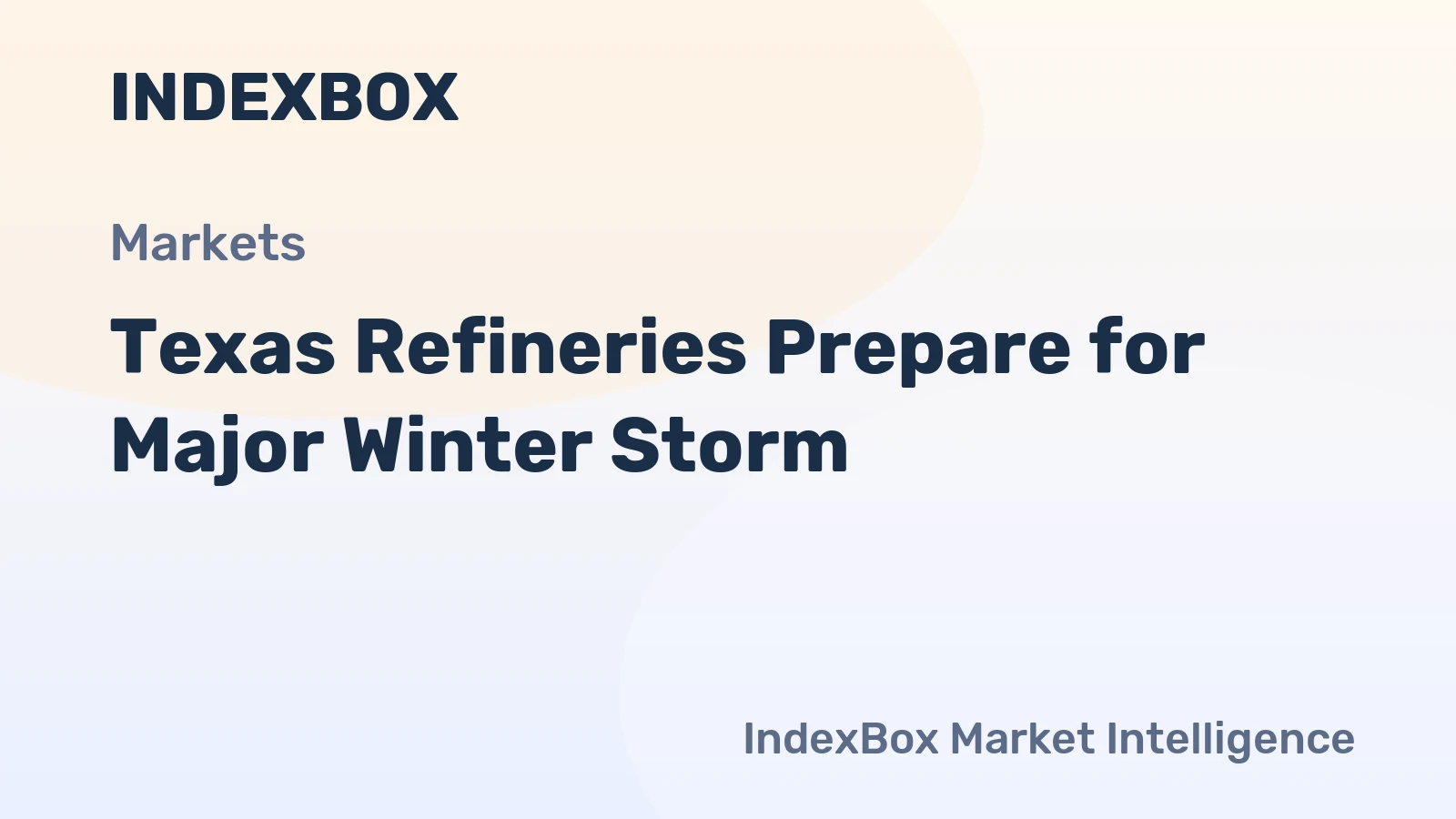 Texas Refineries Prepare for Major Winter Storm