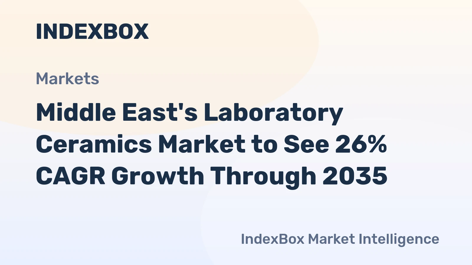 Middle East's Laboratory Ceramics Market to See 26% CAGR Growth Through 2035