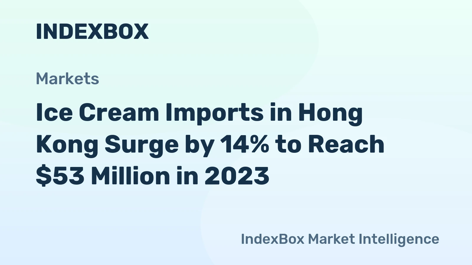Ice Cream Imports in Hong Kong Surge by 14% to Reach $53 Million in 2023