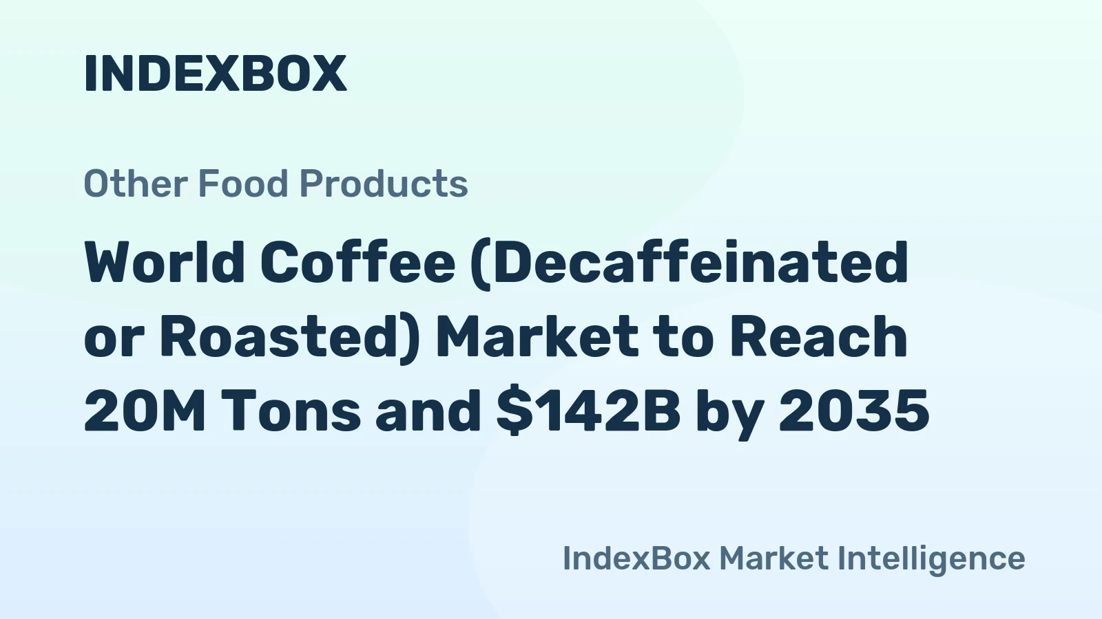 World Coffee (Decaffeinated or Roasted) Market to Reach 20M Tons and $142B by 2035