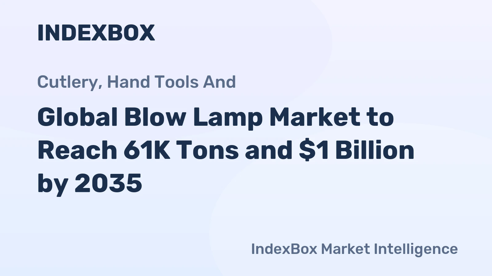 Global Blow Lamp Market to Reach 61K Tons and $1 Billion by 2035