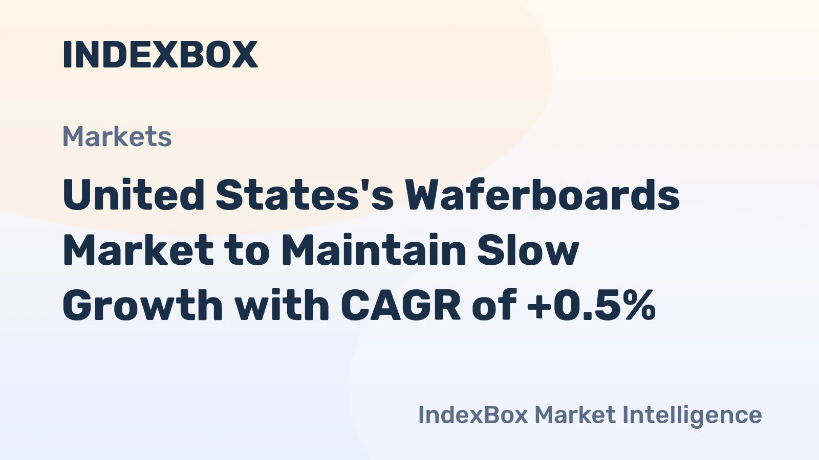 United States's Waferboards Market to Maintain Slow Growth with CAGR of +0.5%