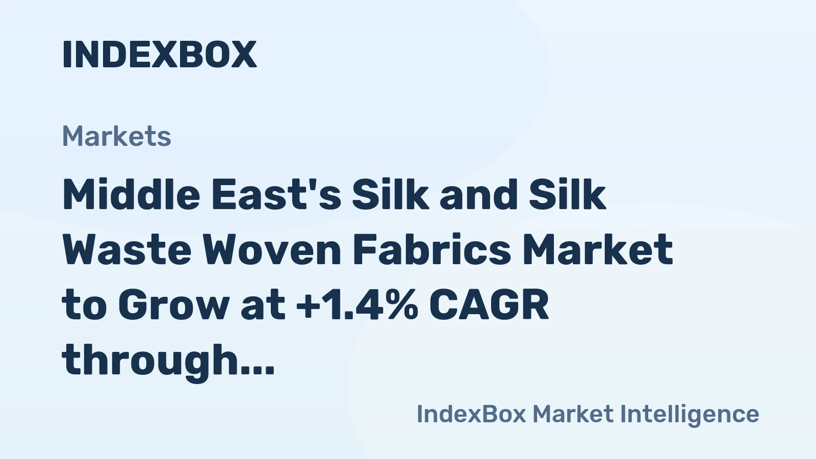 Middle East's Silk and Silk Waste Woven Fabrics Market to Grow at +1.4% CAGR through 2035