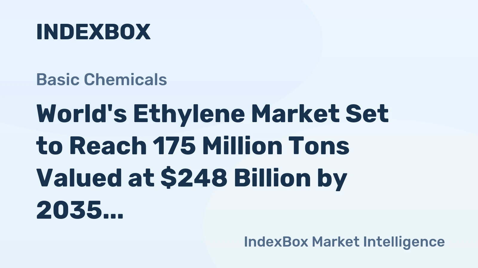 World's Ethylene Market Set to Reach 175 Million Tons Valued at $248 Billion by 2035
