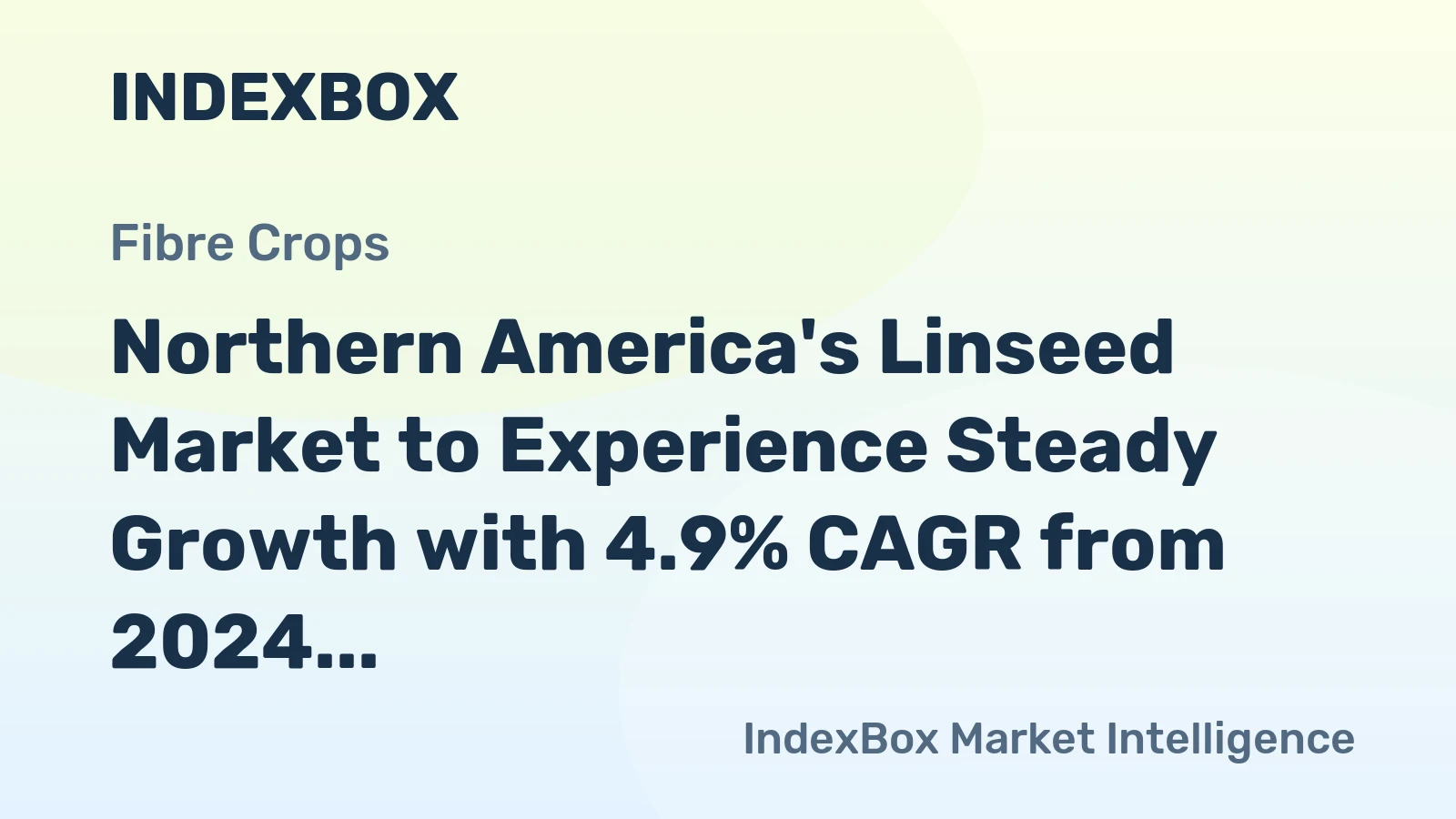 Northern America's Linseed Market to Experience Steady Growth with 4.9% CAGR from 2024 to 2035