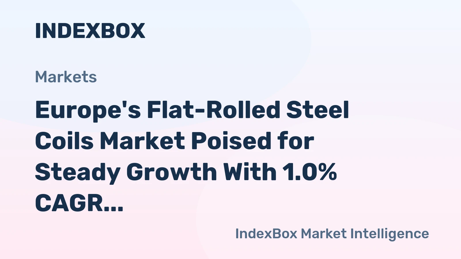 Europe's Flat-Rolled Steel Coils Market Poised for Steady Growth With 1.0% CAGR Through 2035