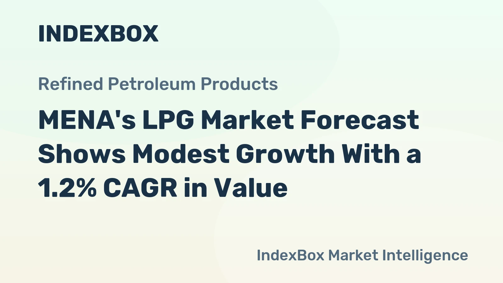 MENA's LPG Market Forecast Shows Modest Growth With a 1.2% CAGR in Value