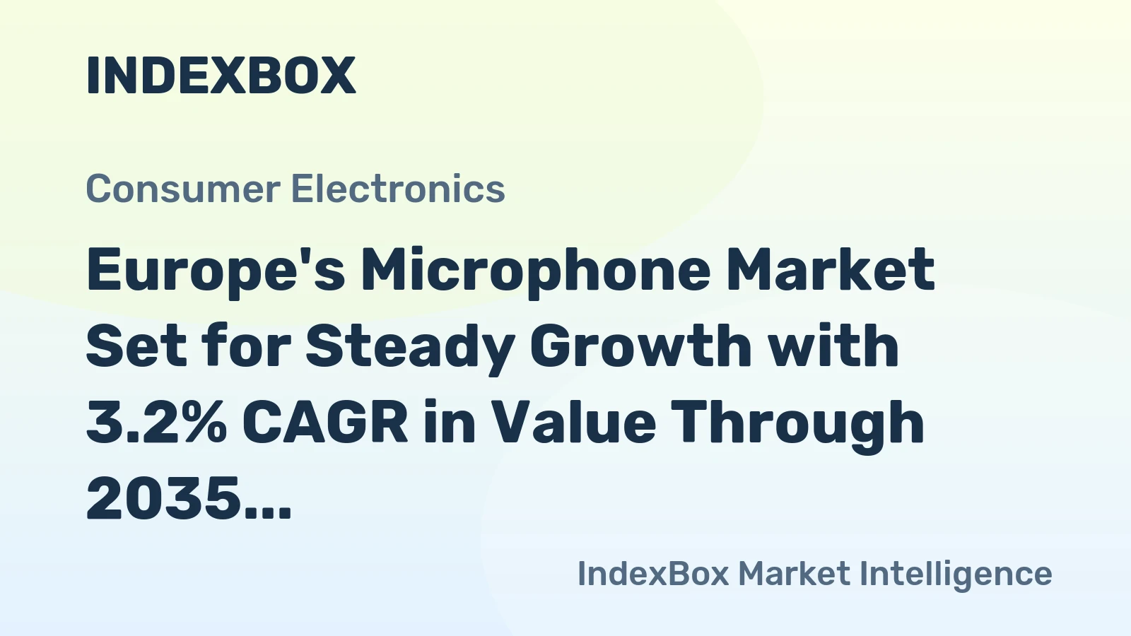 Europe's Microphone Market Set for Steady Growth with 3.2% CAGR in Value Through 2035