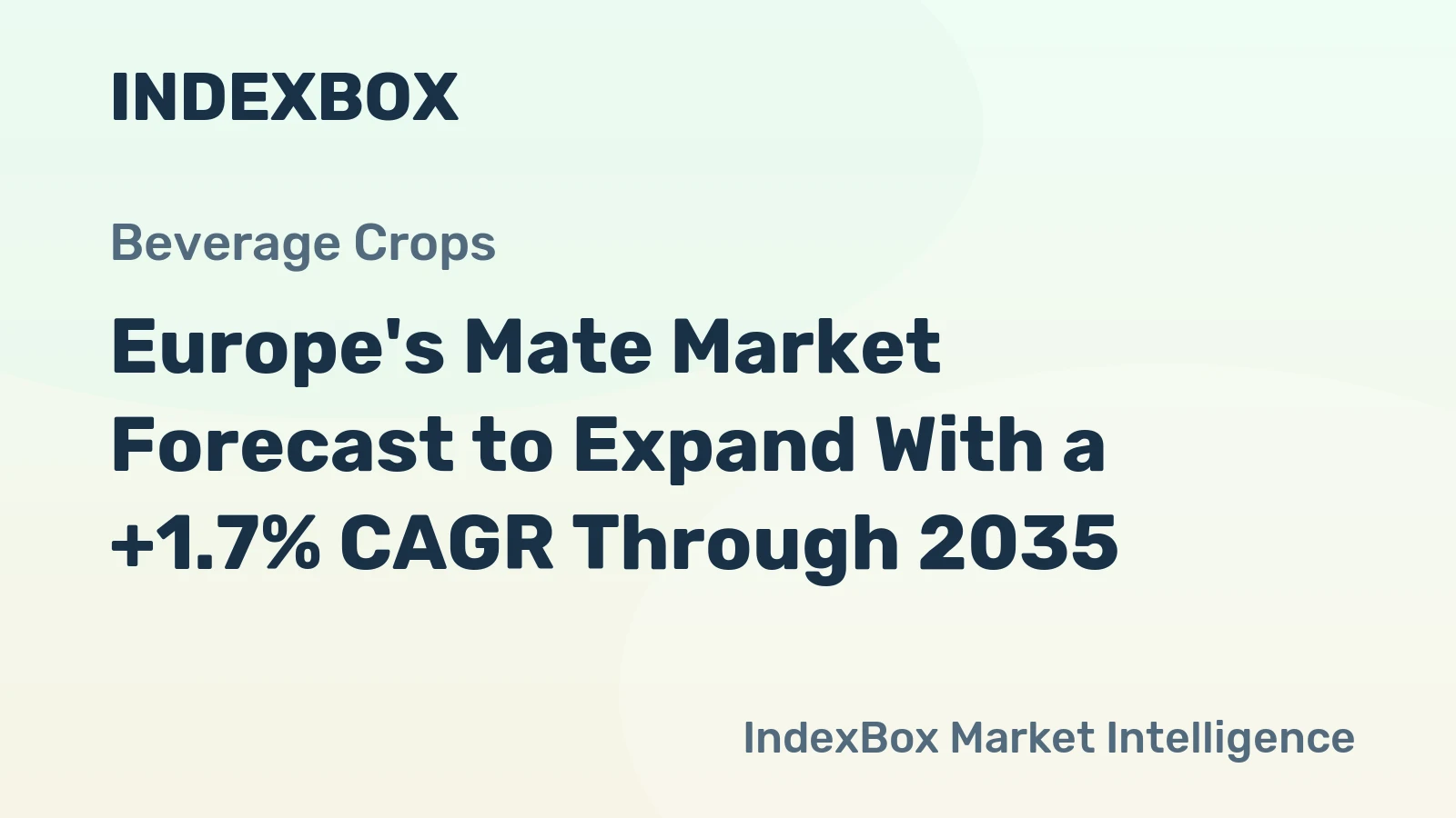 Europe's Mate Market Forecast to Expand With a +1.7% CAGR Through 2035