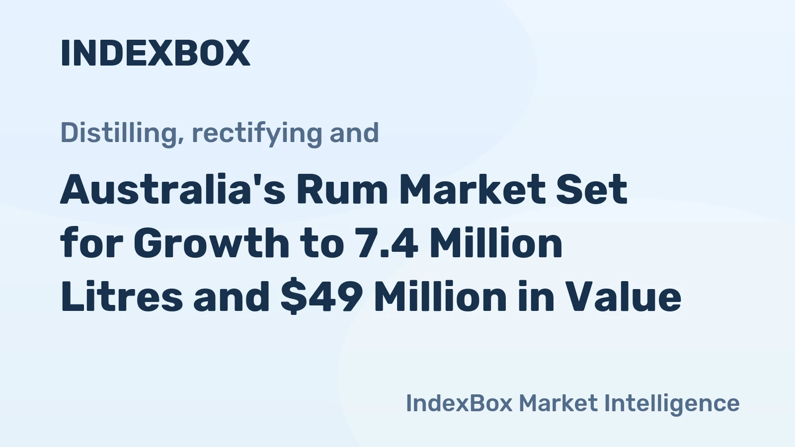 Australia's Rum Market Set for Growth to 7.4 Million Litres and $49 Million in Value