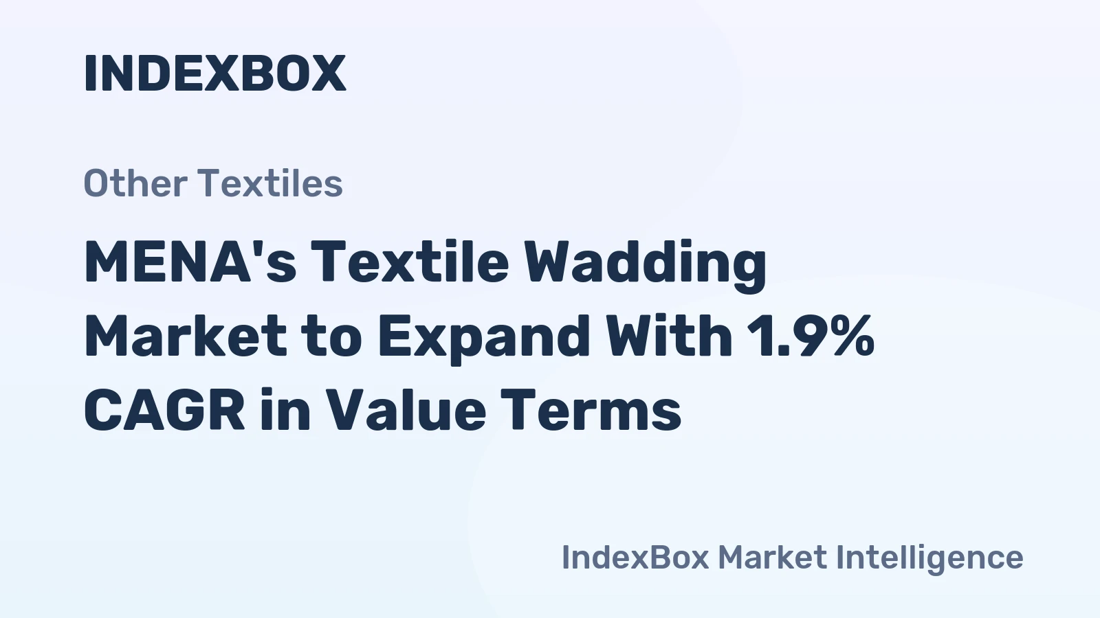 MENA's Textile Wadding Market to Expand With 1.9% CAGR in Value Terms