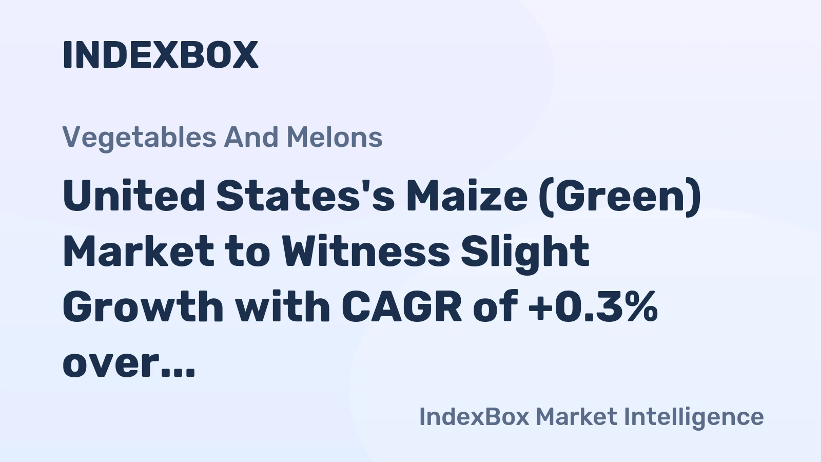 United States's Maize (Green) Market to Witness Slight Growth with CAGR of +0.3% over 2024-2035