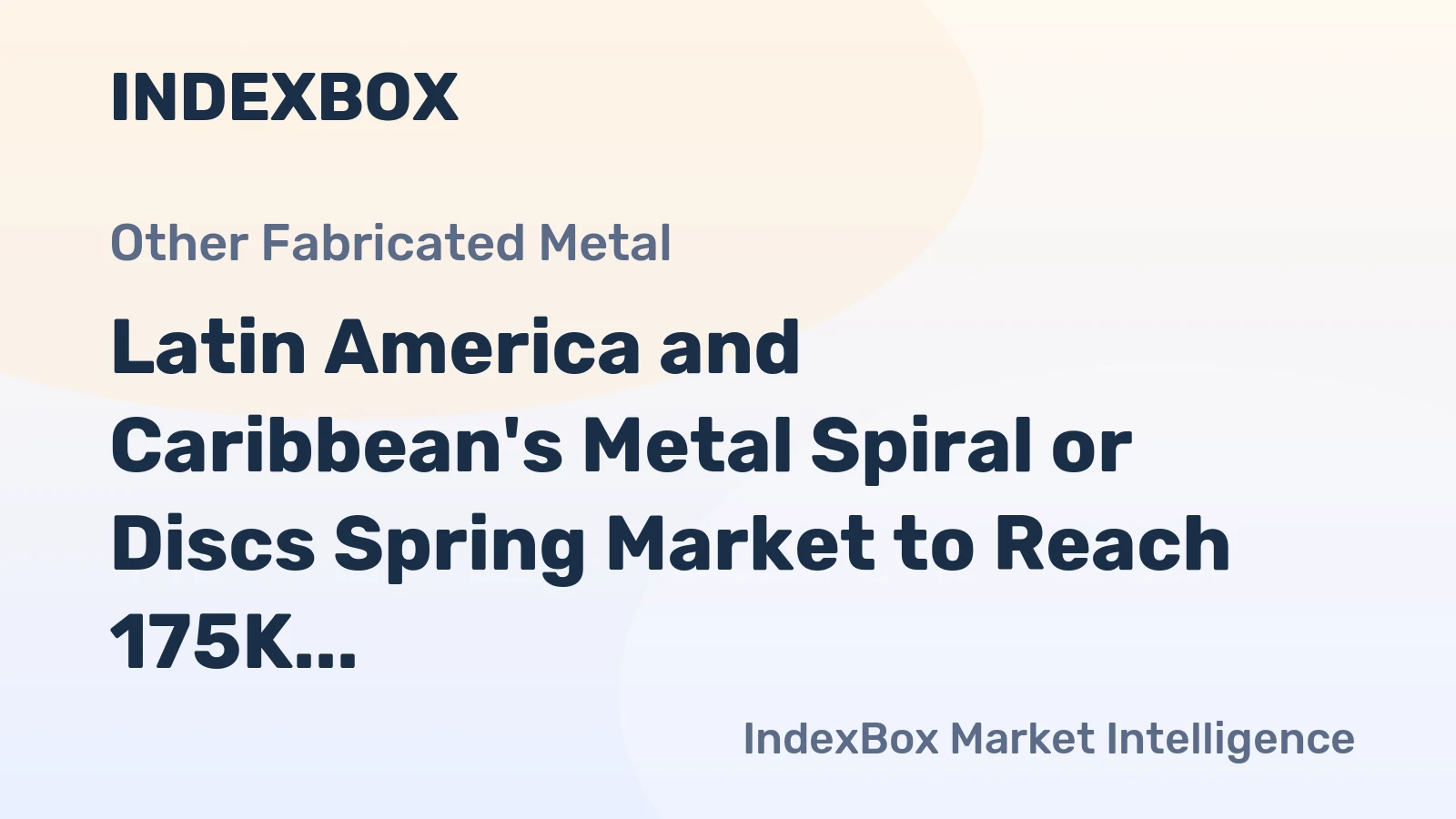 Latin America and Caribbean's Metal Spiral or Discs Spring Market to Reach 175K Tons and $1.5B by 2035