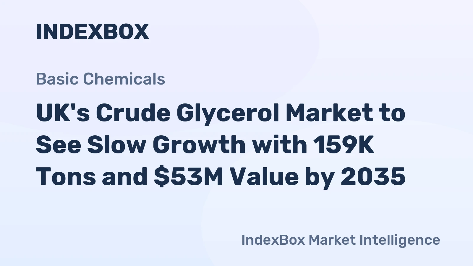 UK's Crude Glycerol Market to See Slow Growth with 159K Tons and $53M Value by 2035