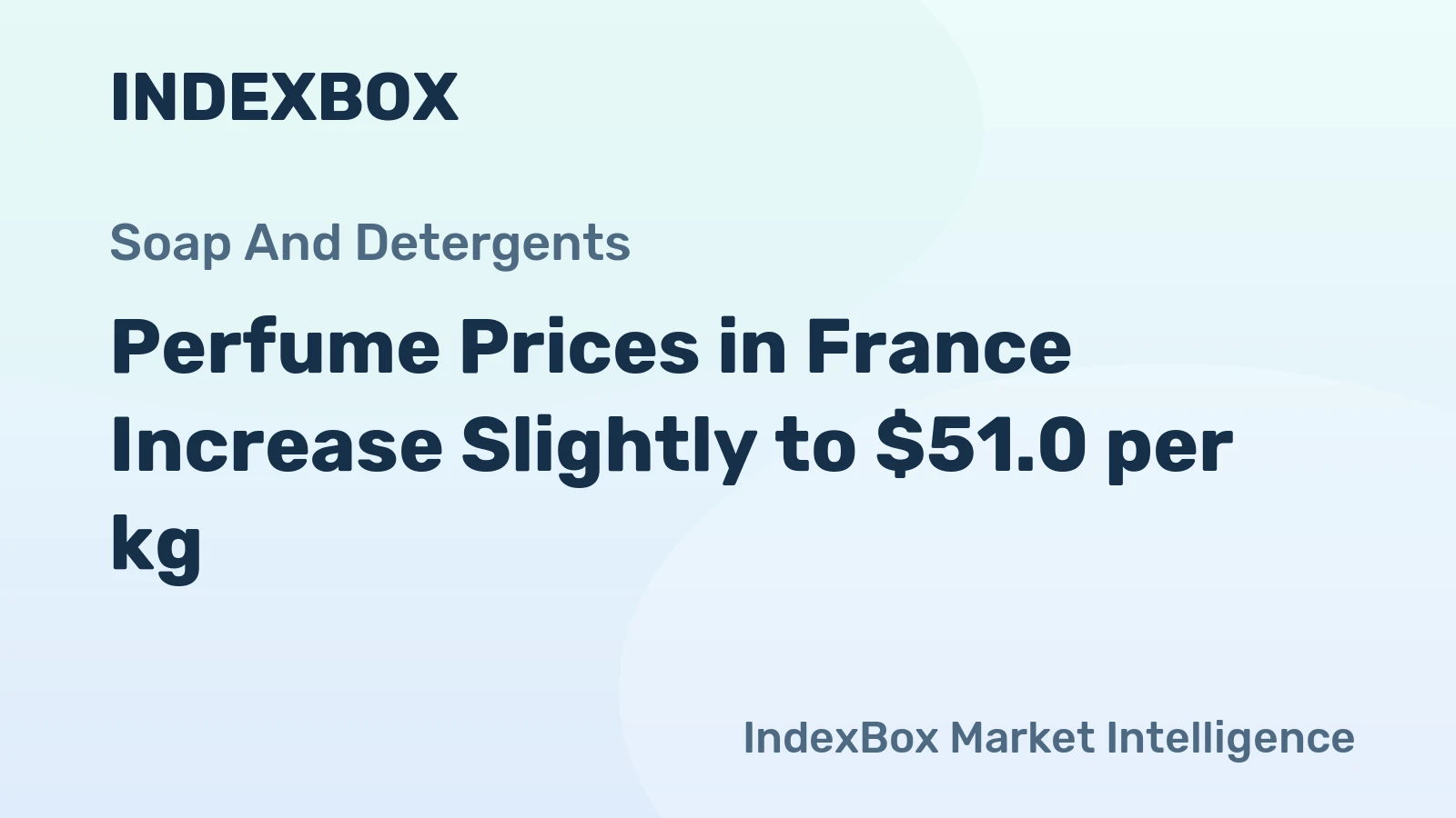 Perfume Prices in France Increase Slightly to $51.0 per kg