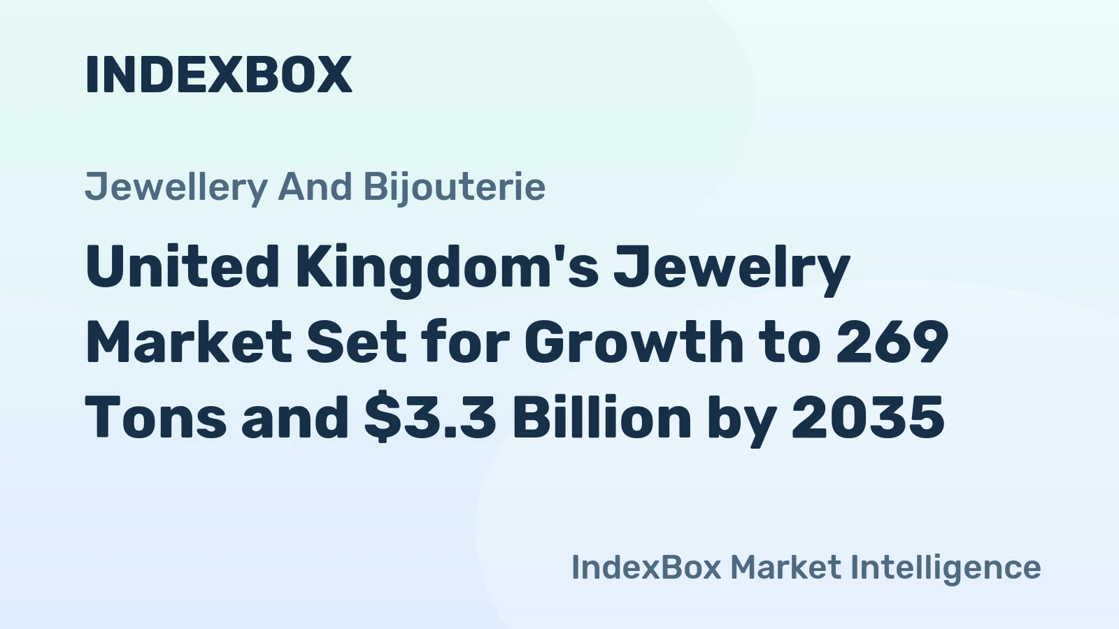 United Kingdom's Jewelry Market Set for Growth to 269 Tons and $3.3 Billion by 2035