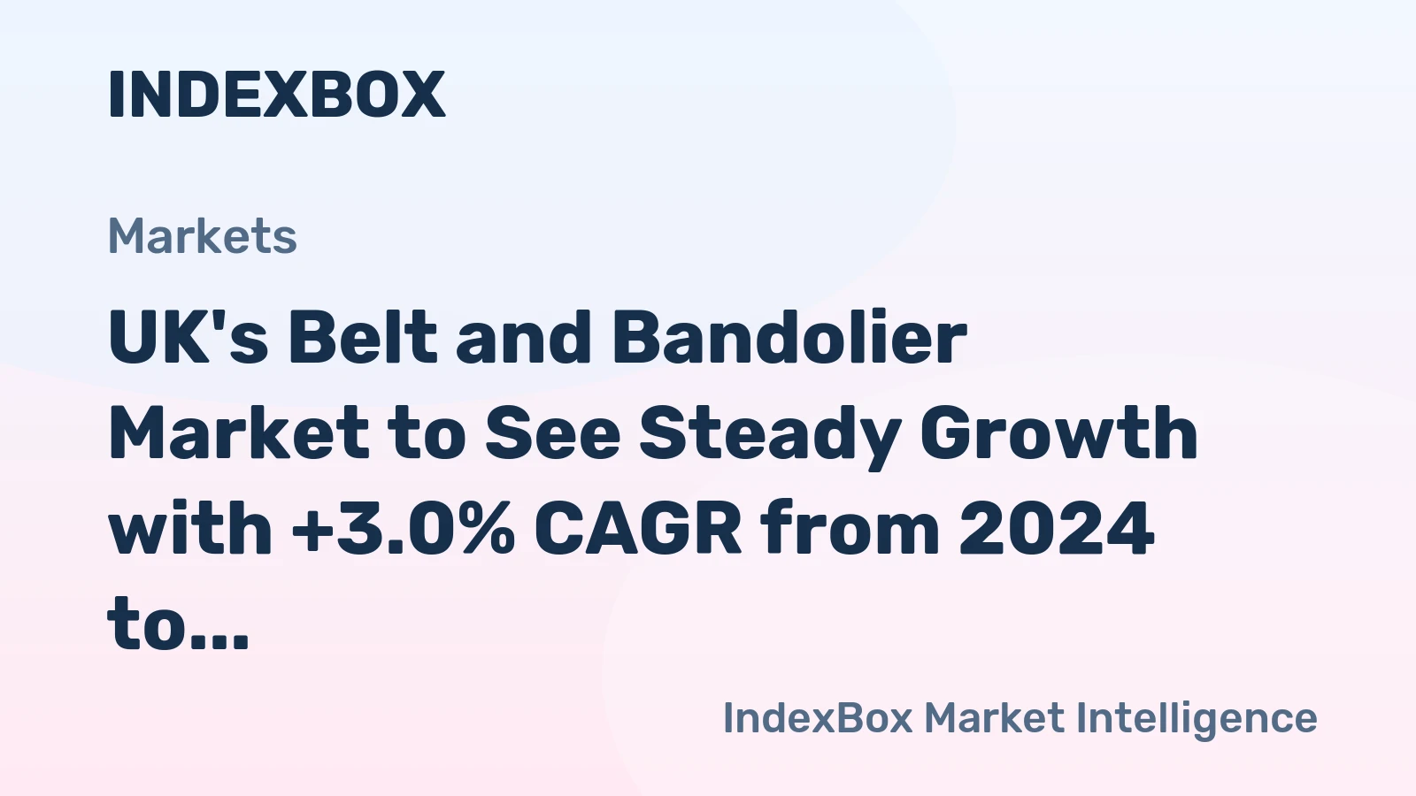 UK's Belt and Bandolier Market to See Steady Growth with +3.0% CAGR from 2024 to 2035
