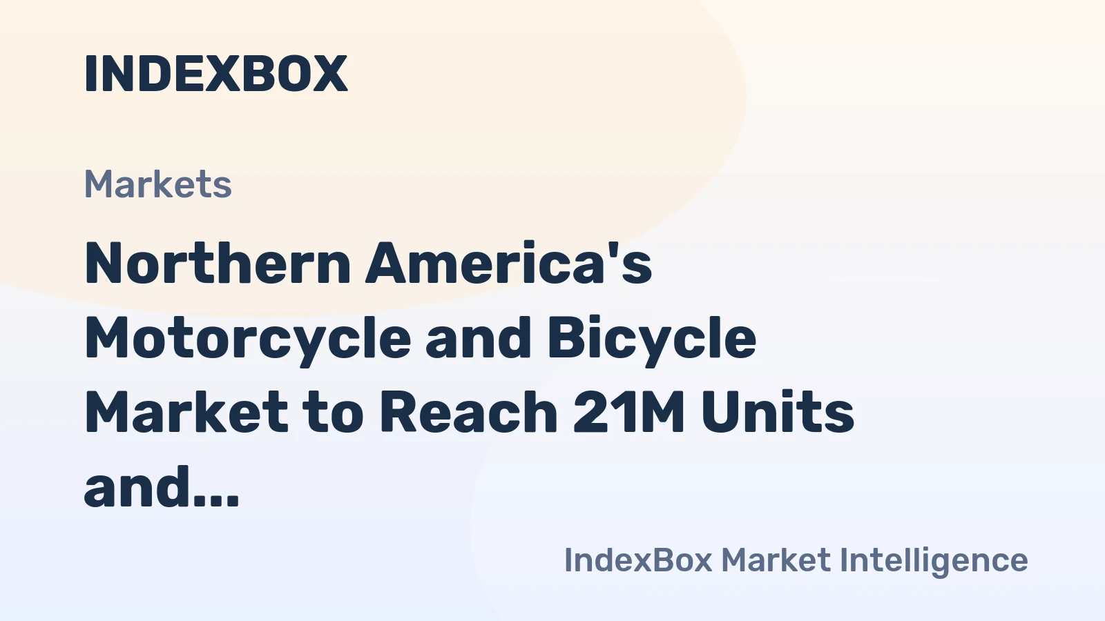 Northern America's Motorcycle and Bicycle Market to Reach 21M Units and $18.5B by 2035