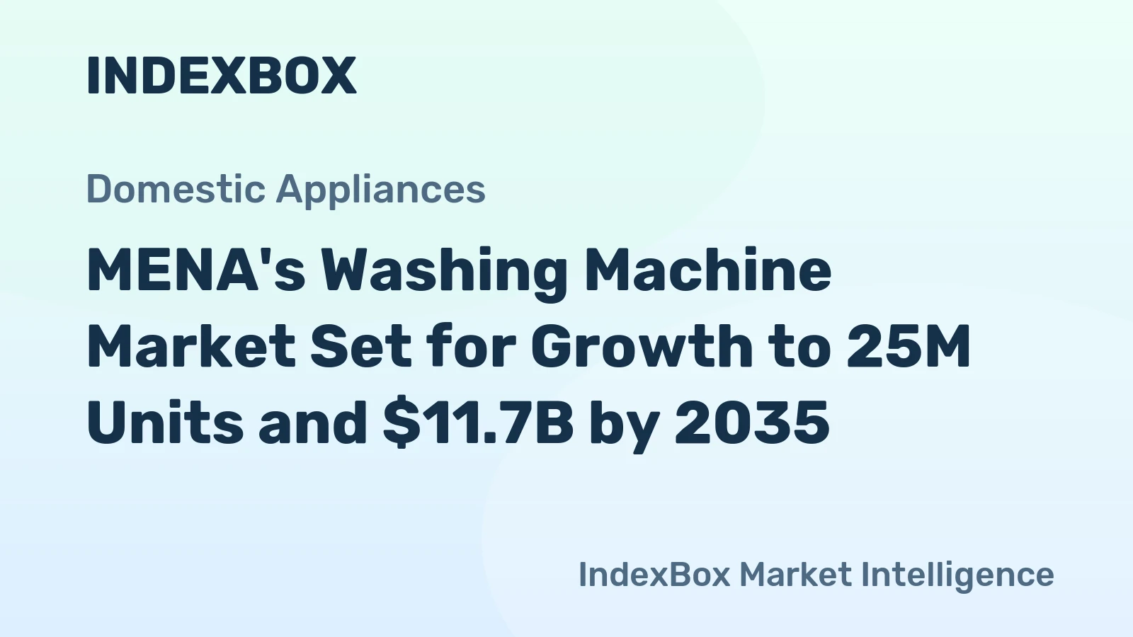 MENA's Washing Machine Market Set for Growth to 25M Units and $11.7B by 2035