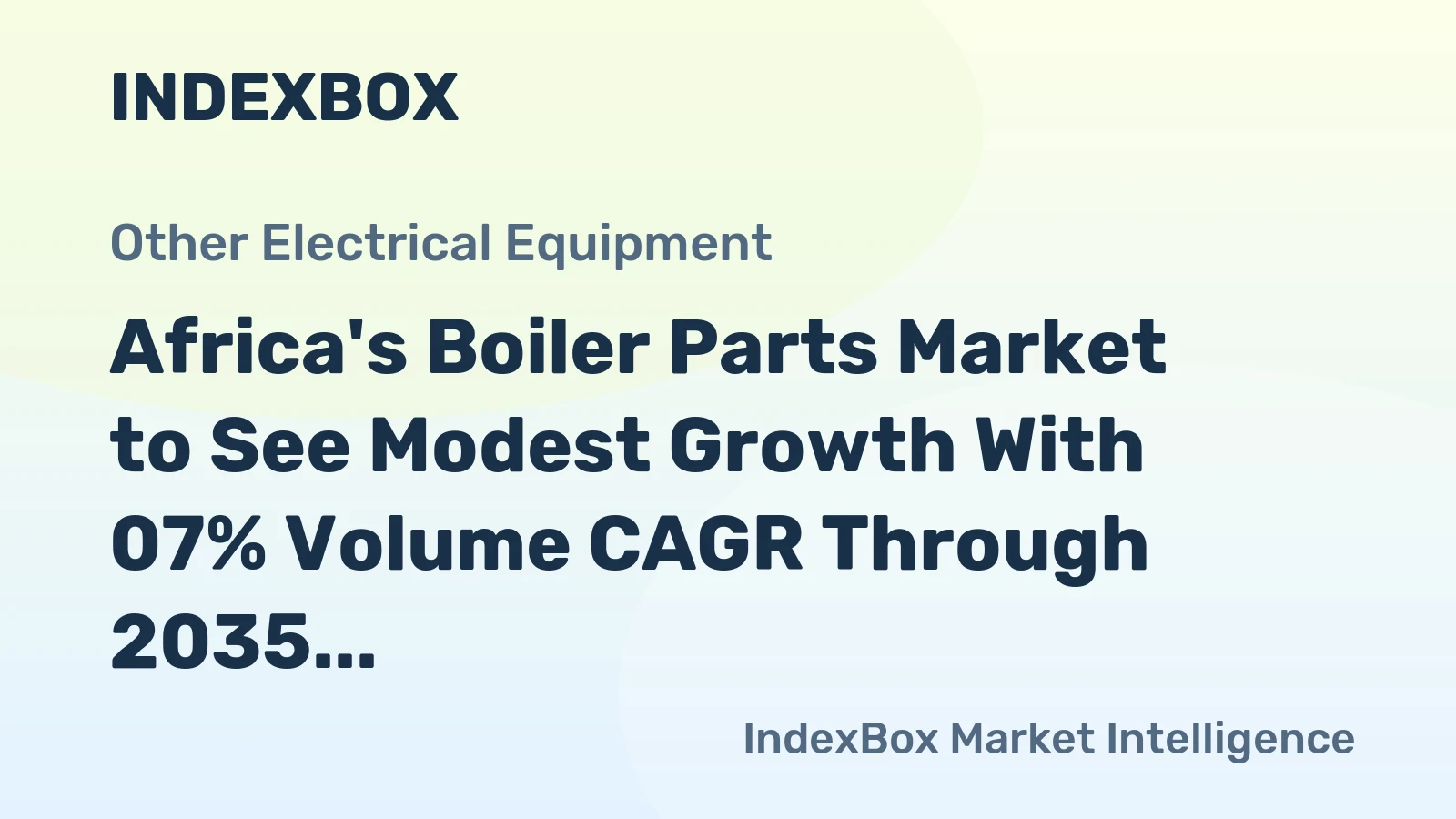Africa's Boiler Parts Market to See Modest Growth With 07% Volume CAGR Through 2035