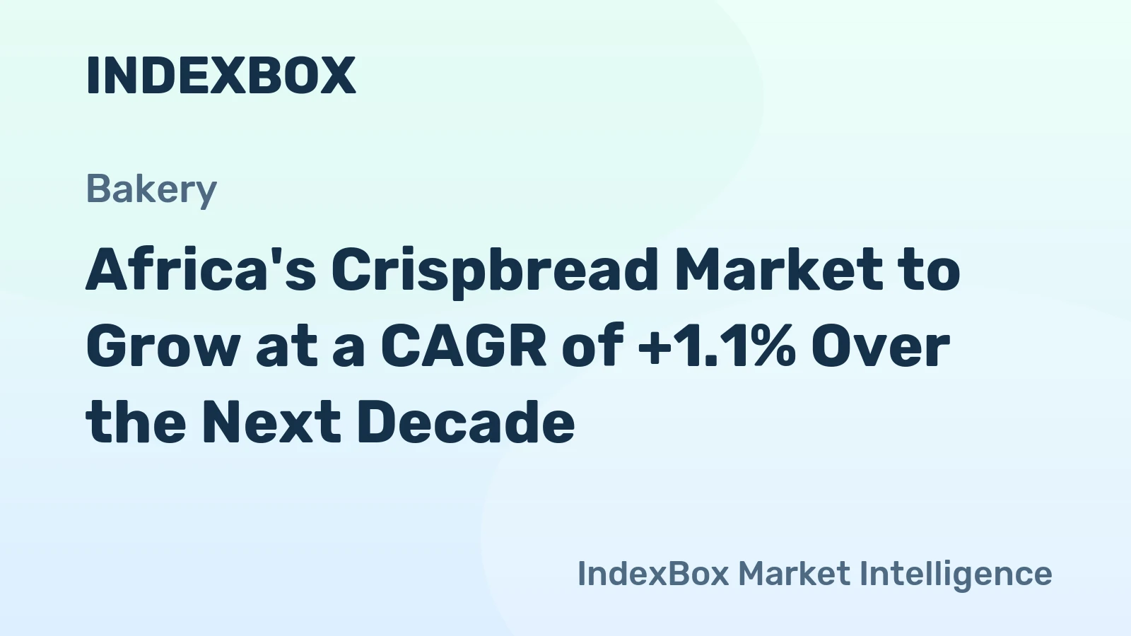 Africa's Crispbread Market to Grow at a CAGR of +1.1% Over the Next Decade