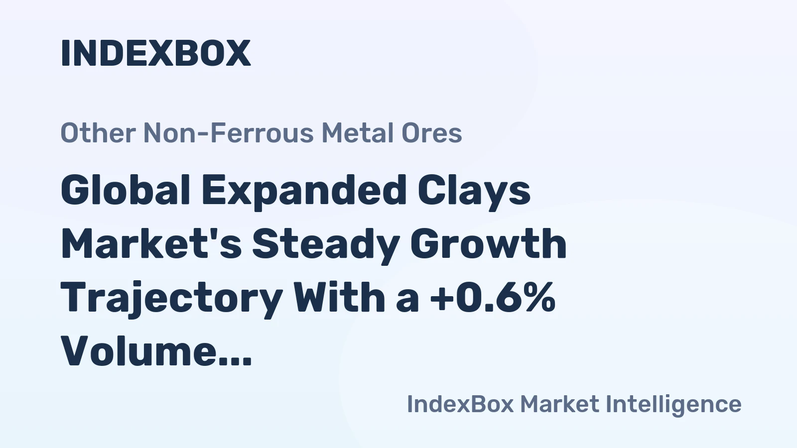 Global Expanded Clays Market's Steady Growth Trajectory With a +0.6% Volume CAGR Through 2035