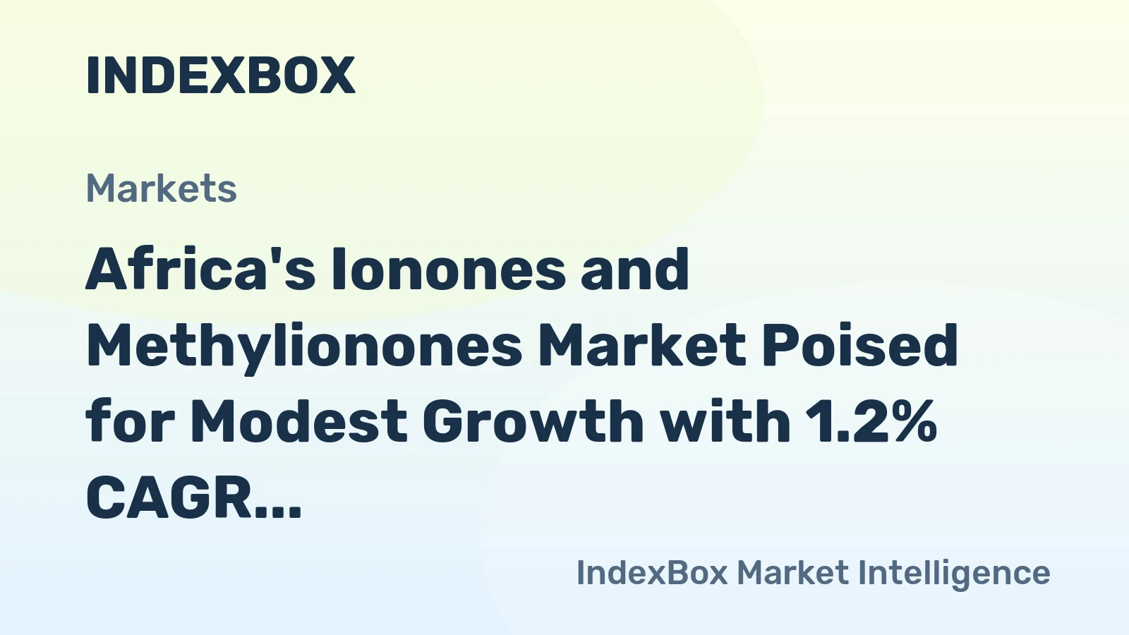 Africa's Ionones and Methylionones Market Poised for Modest Growth with 1.2% CAGR Through 2035