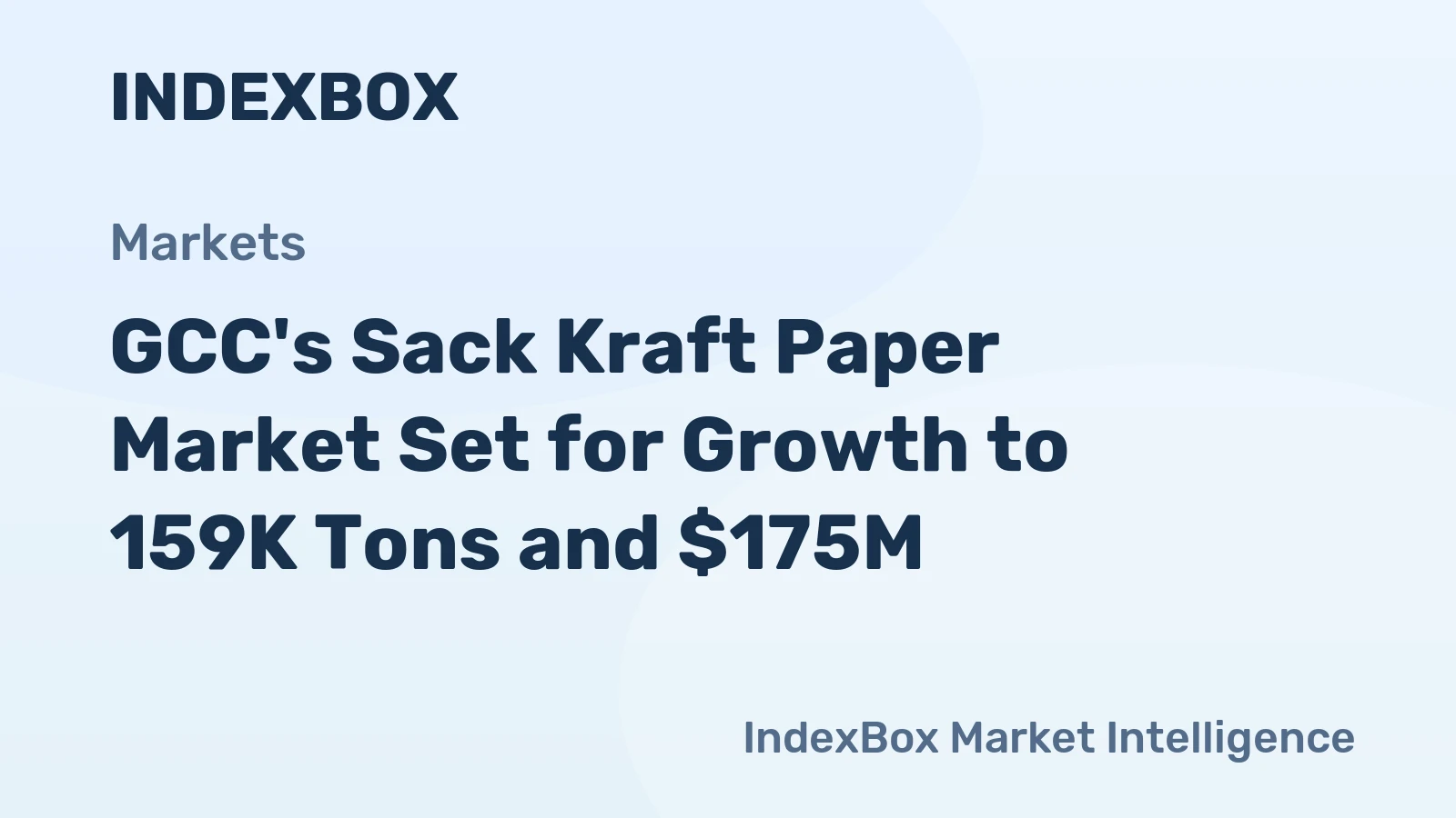 GCC's Sack Kraft Paper Market Set for Growth to 159K Tons and $175M