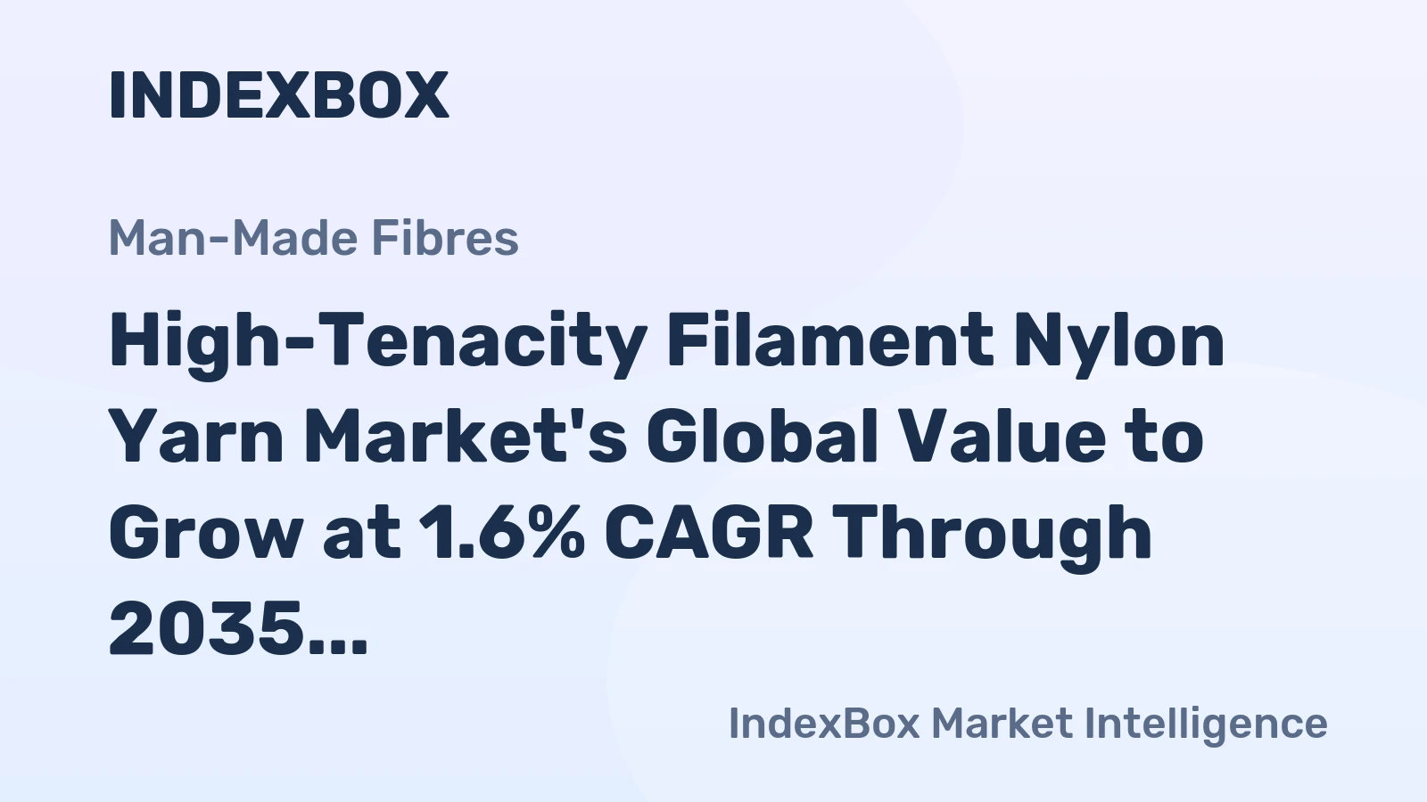 High-Tenacity Filament Nylon Yarn Market's Global Value to Grow at 1.6% CAGR Through 2035