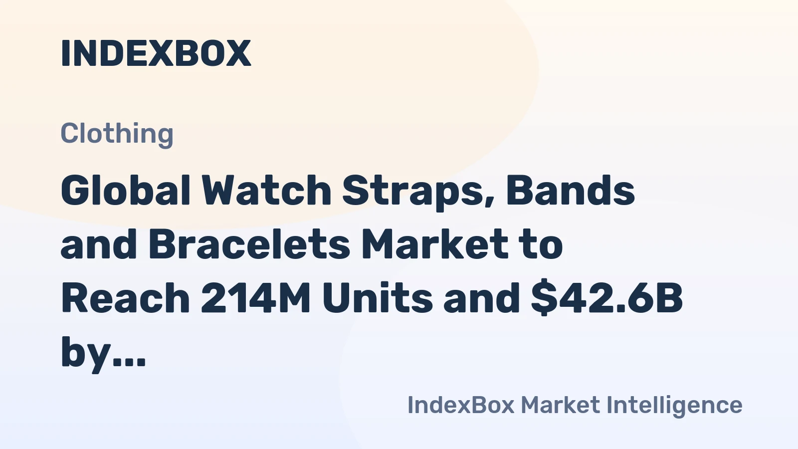 Global Watch Straps, Bands and Bracelets Market to Reach 214M Units and $42.6B by 2035