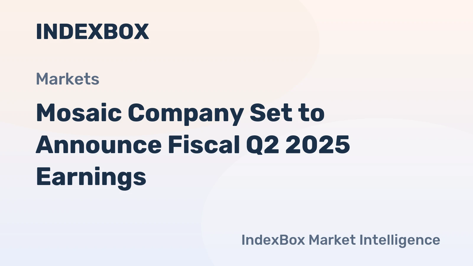 Mosaic Company Set to Announce Fiscal Q2 2025 Earnings