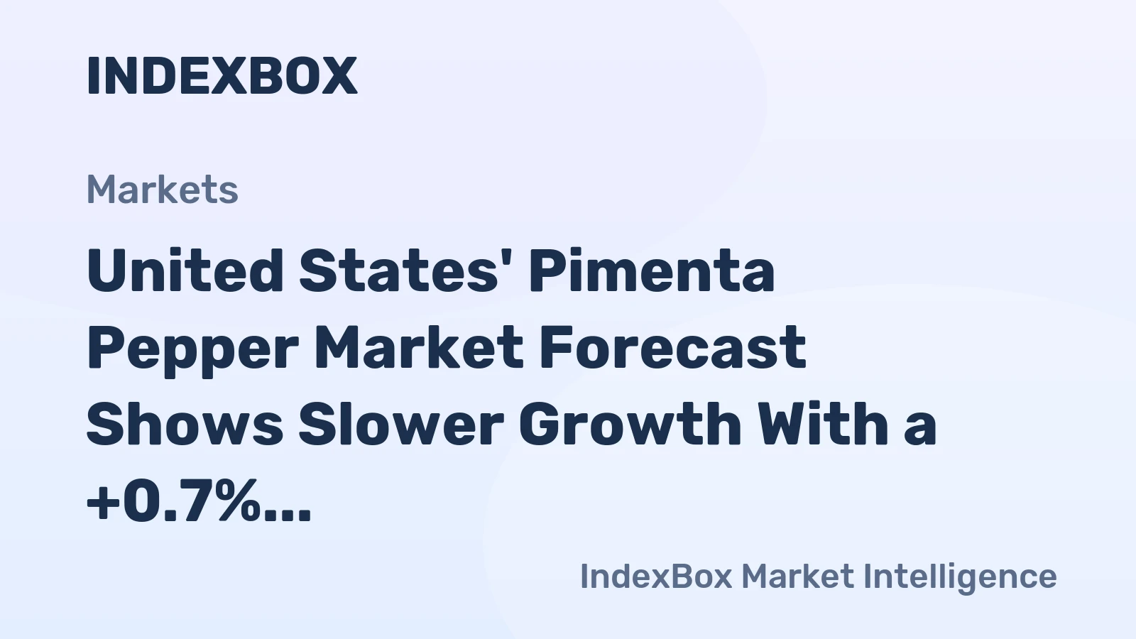 United States' Pimenta Pepper Market Forecast Shows Slower Growth With a +0.7% CAGR in Value Through 2035