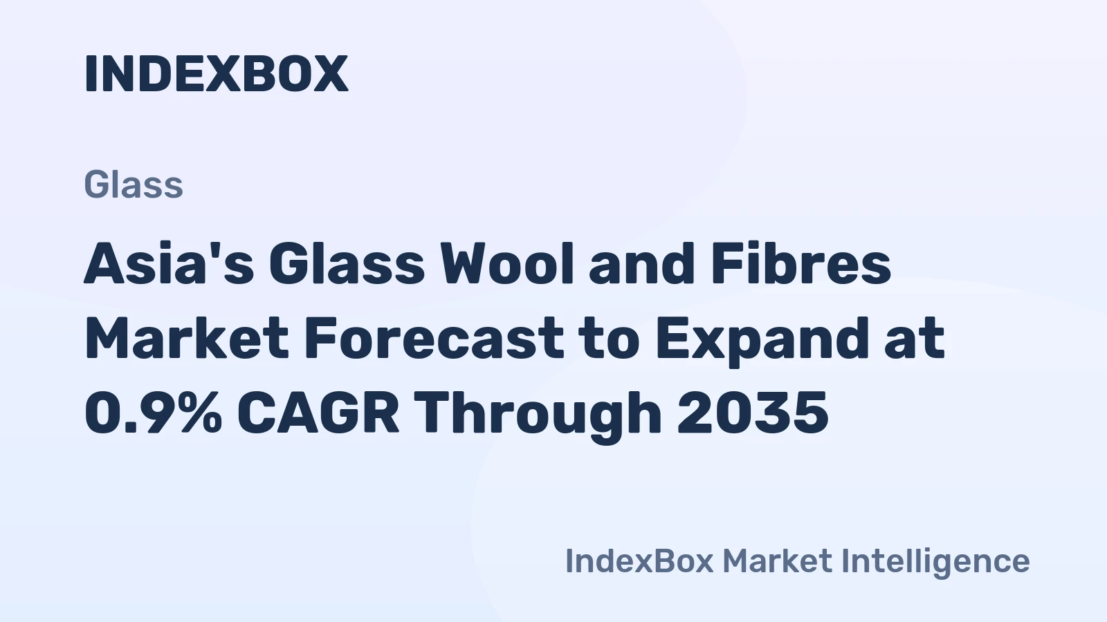 Asia's Glass Wool and Fibres Market Forecast to Expand at 0.9% CAGR Through 2035
