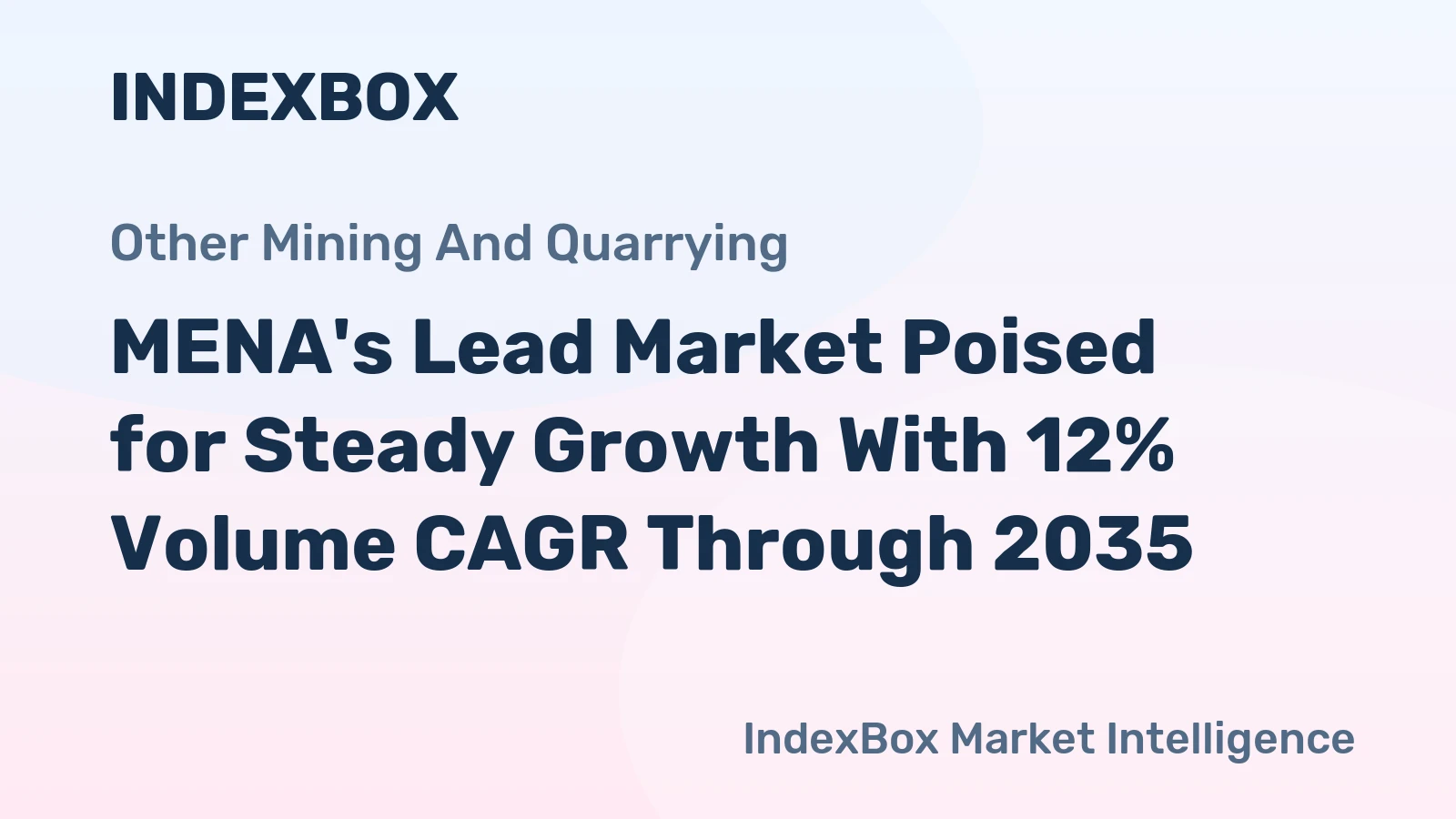 MENA's Lead Market Poised for Steady Growth With 12% Volume CAGR Through 2035