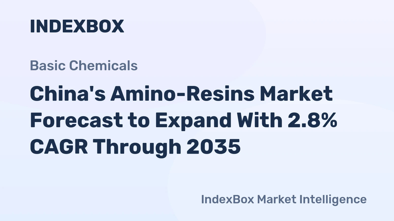 China's Amino-Resins Market Forecast to Expand With 2.8% CAGR Through 2035