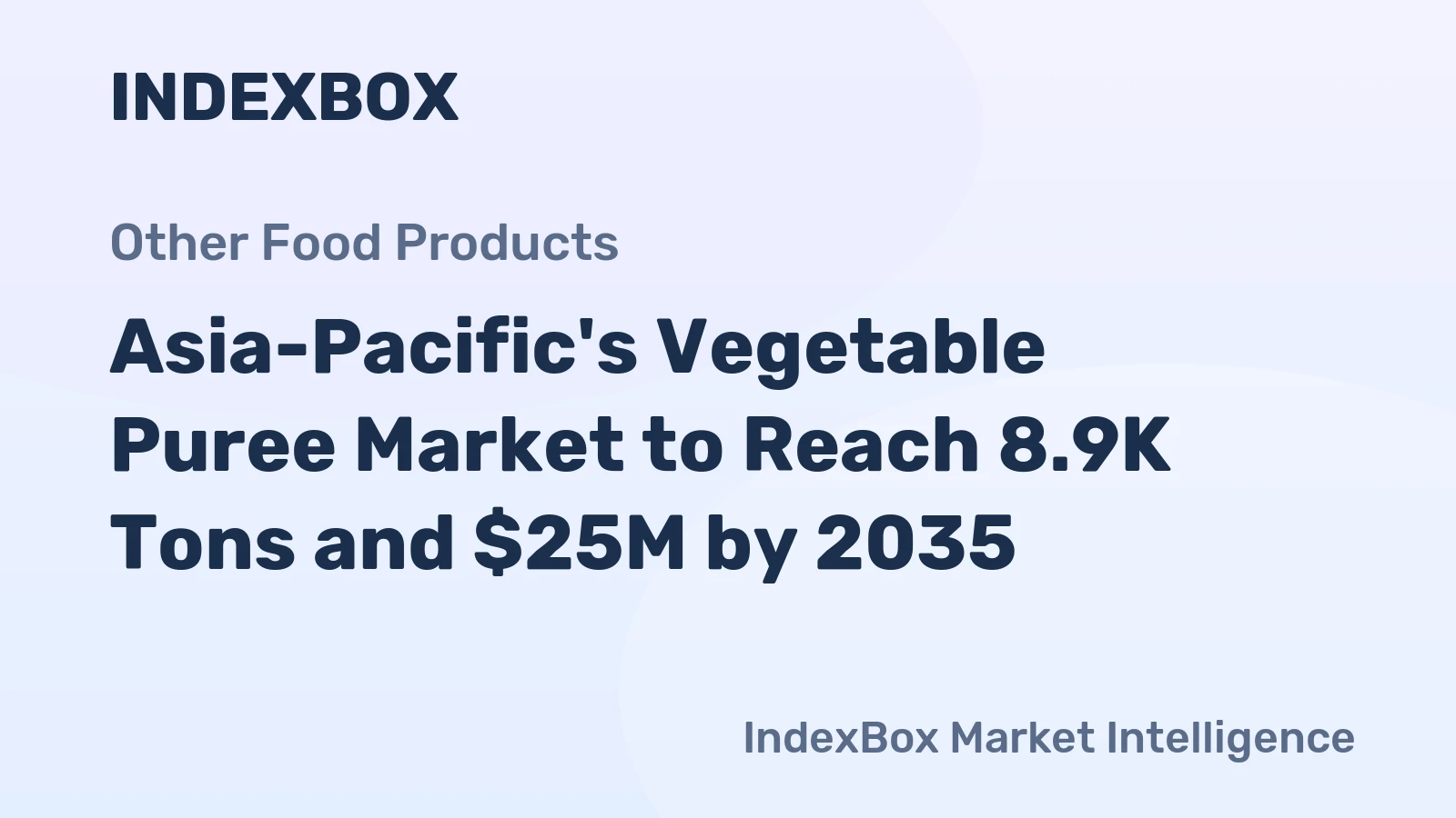 Asia-Pacific's Vegetable Puree Market to Reach 8.9K Tons and $25M by 2035