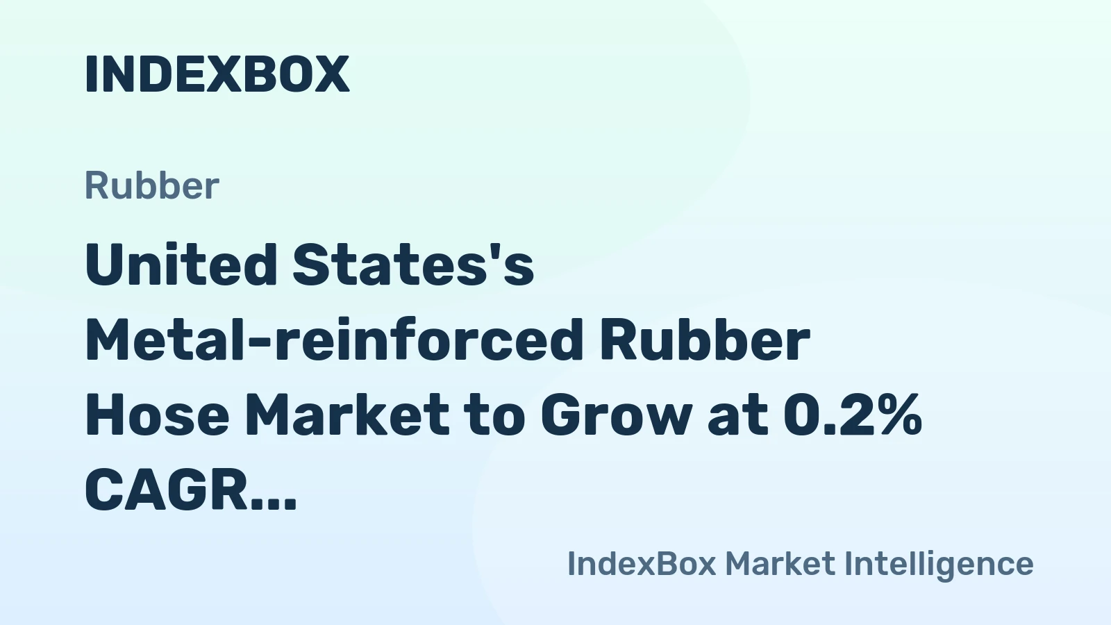 United States's Metal-reinforced Rubber Hose Market to Grow at 0.2% CAGR, Reaching 77K Tons by 2035