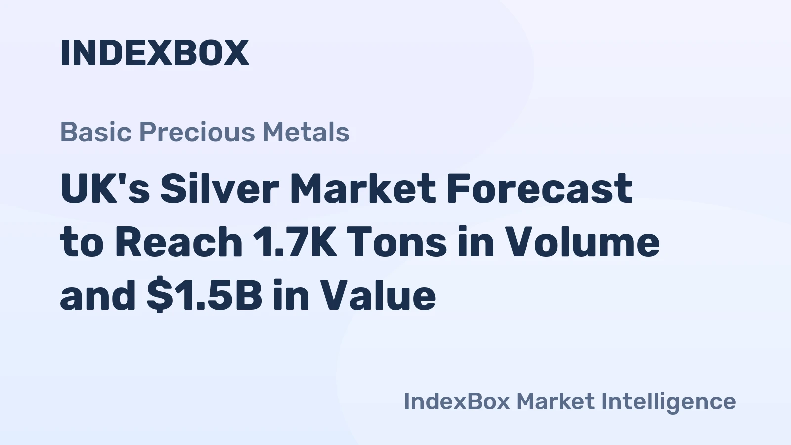 UK's Silver Market Forecast to Reach 1.7K Tons in Volume and $1.5B in Value