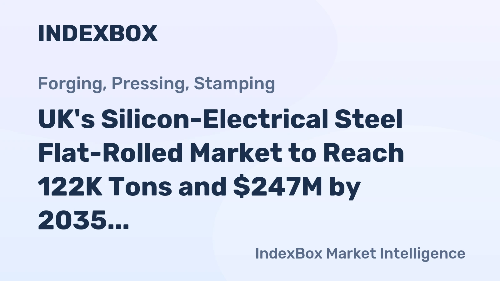 UK's Silicon-Electrical Steel Flat-Rolled Market to Reach 122K Tons and $247M by 2035