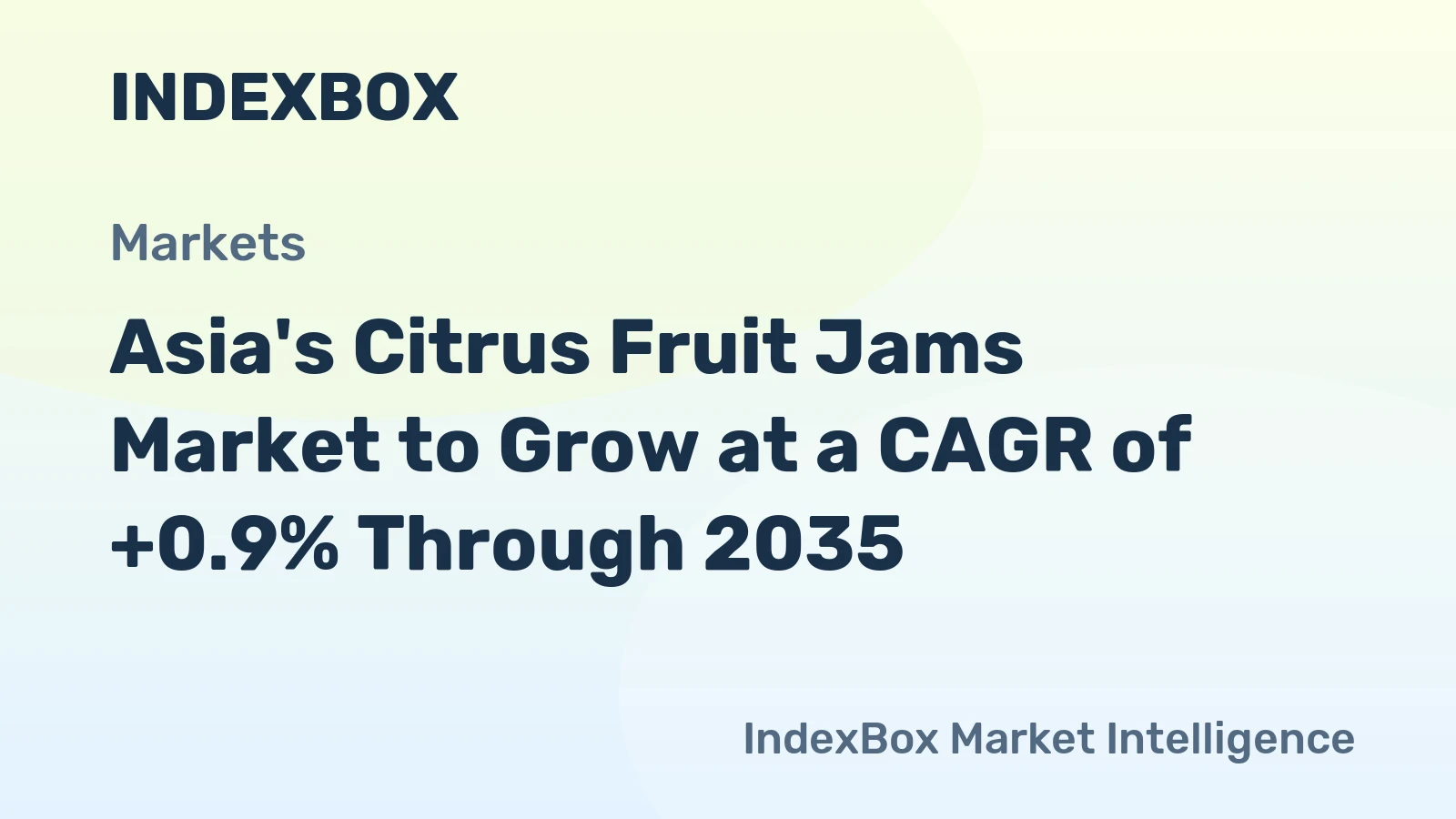 Asia's Citrus Fruit Jams Market to Grow at a CAGR of +0.9% Through 2035